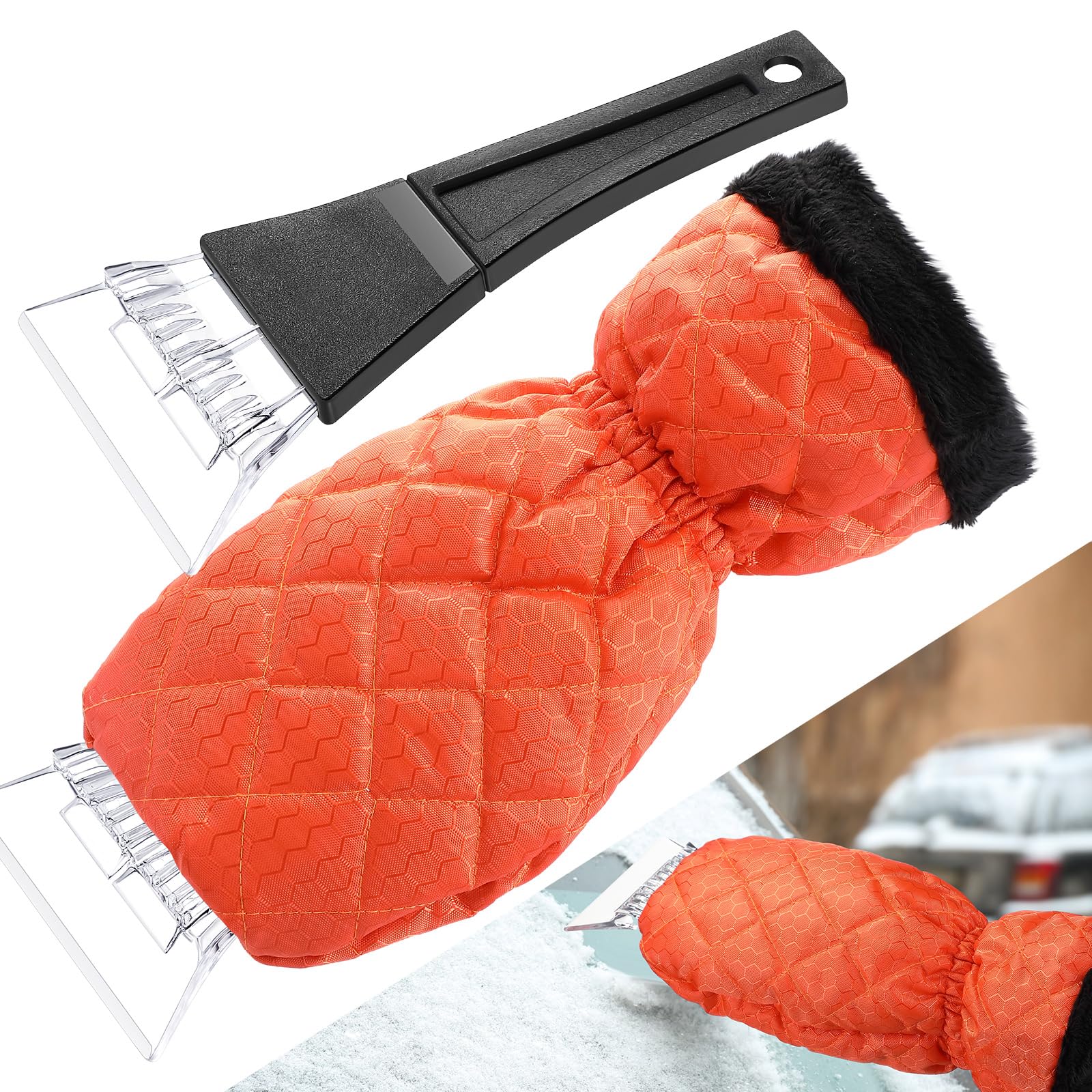 Amazon.com: WILLBOND Ice Scraper with Glove Waterproof Ice Scrapers for ...