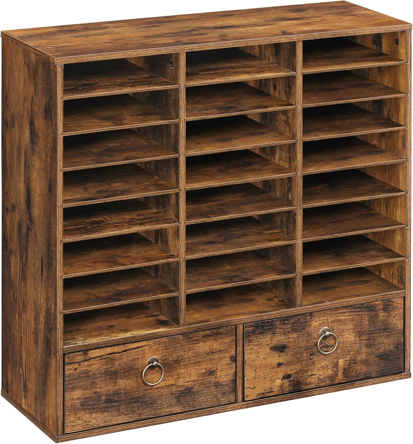 Amazon.com: HOOBRO Literature Organizer with Drawers, 24 Compartments ...
