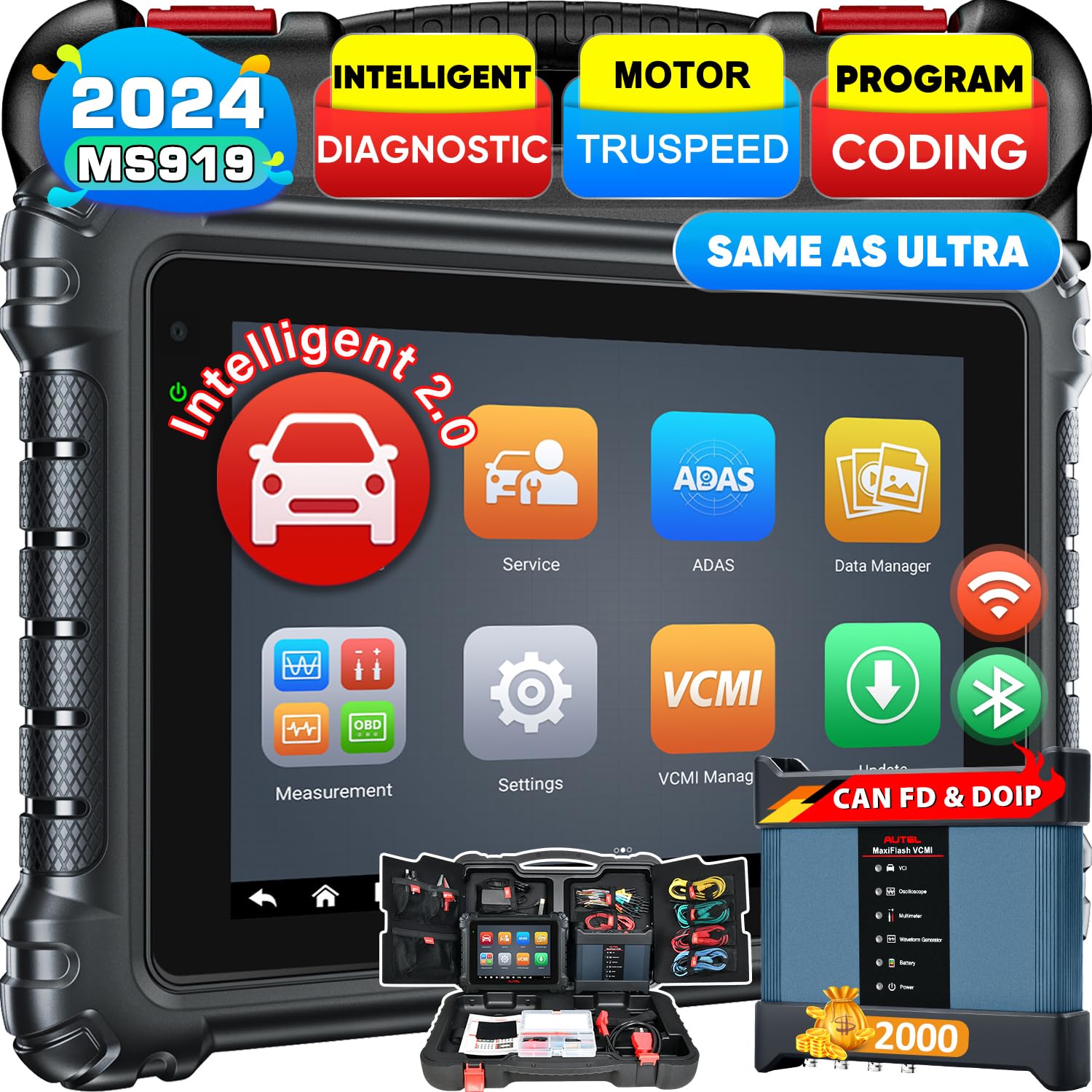 Buy AutelMaxiSys MS919, 2025 Same as MS Ultra Up of MS909 Ultra Lite ...