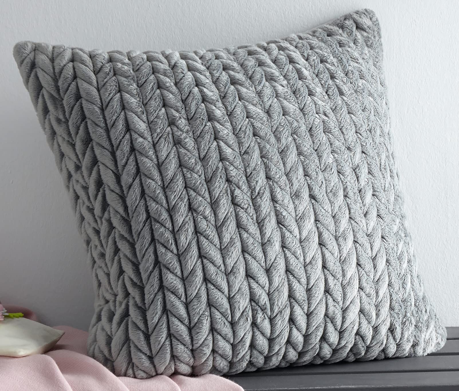 Cable Cushion Cover Knitting Pattern Heart Cable Knit Cushion Cover