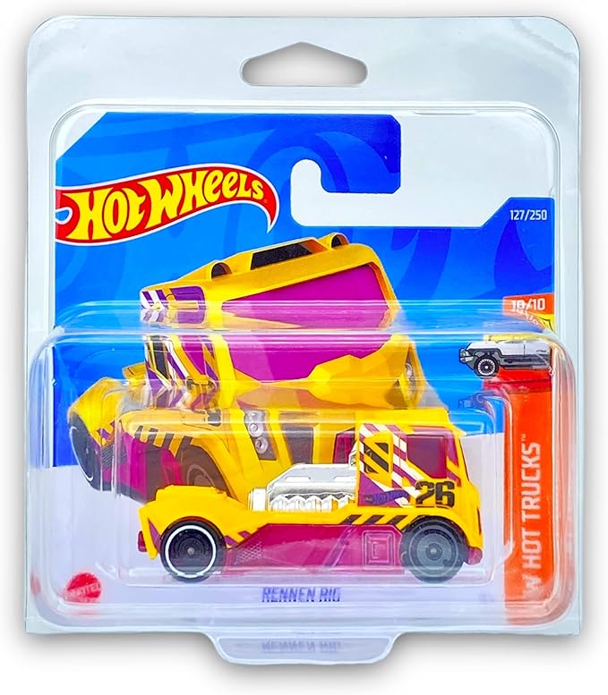 Hot Wheels Rennen Rig (Yellow & Pink) 10/10 HW Hot Trucks 2022-127/250 ...