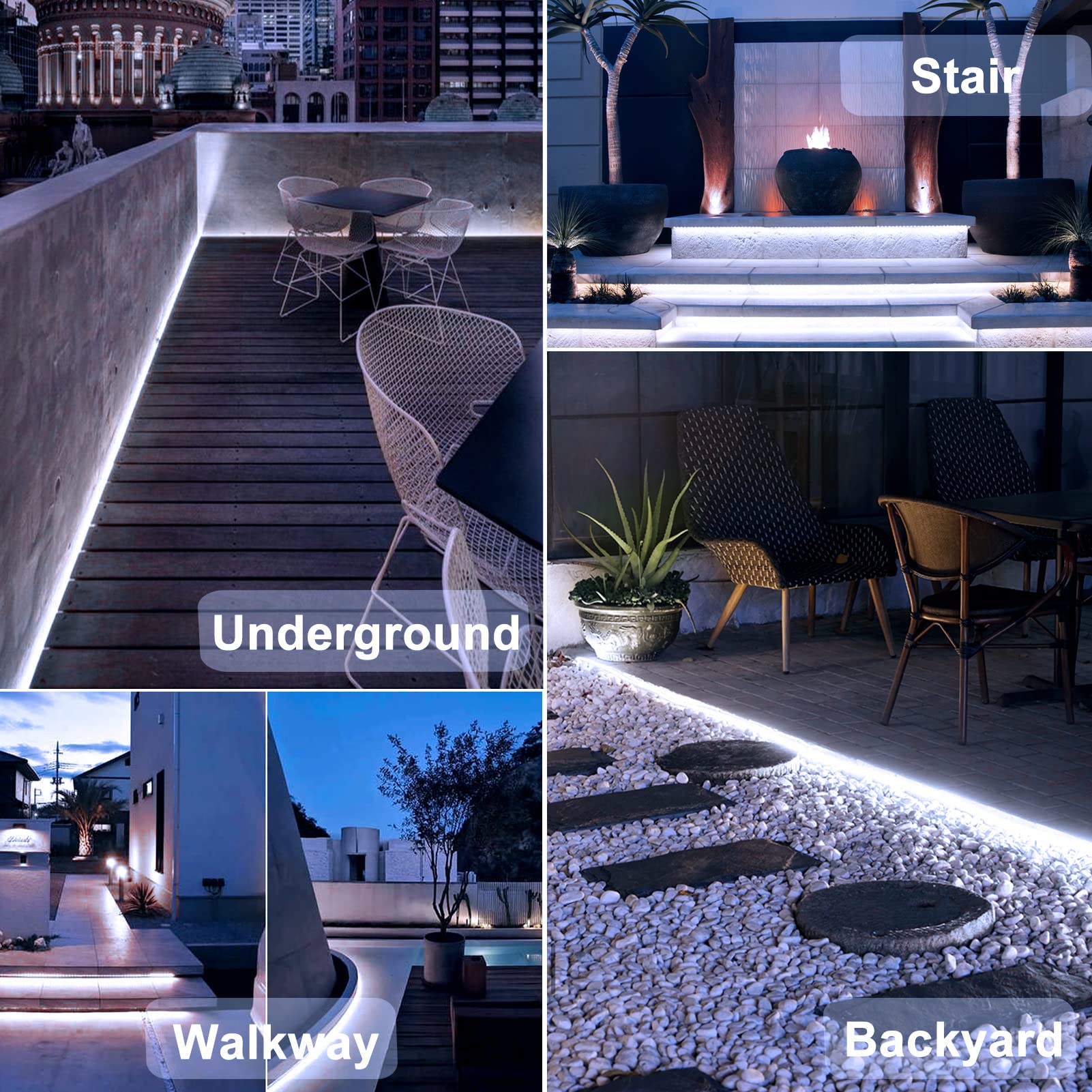 Snapklik.com : Echosari Solar Powered Strip Lights, 16.4Ft 150 LED ...