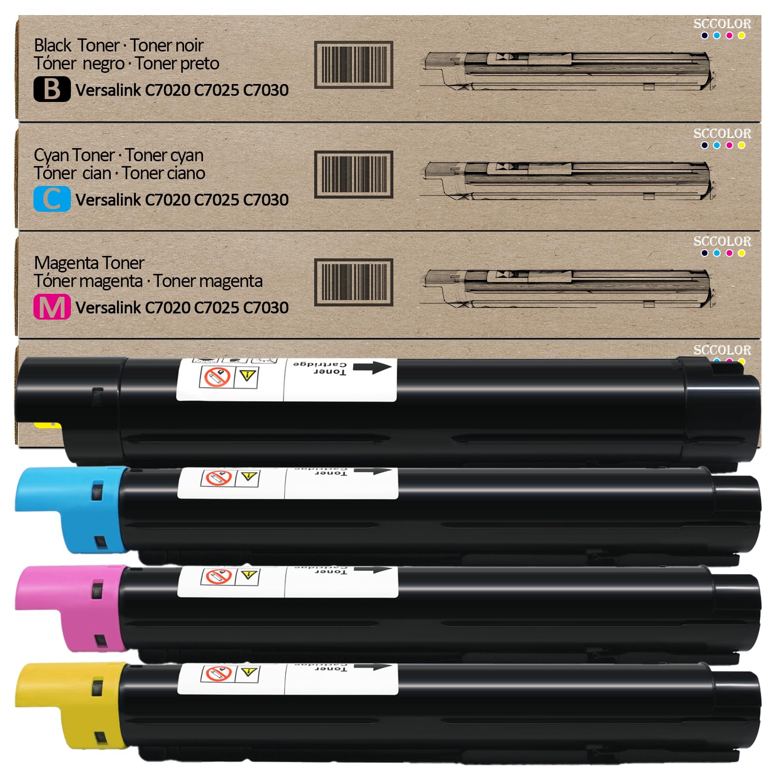 Versalink C7020 C7025 C7030 Toner Cartridge 106r03741 106r03742 ...