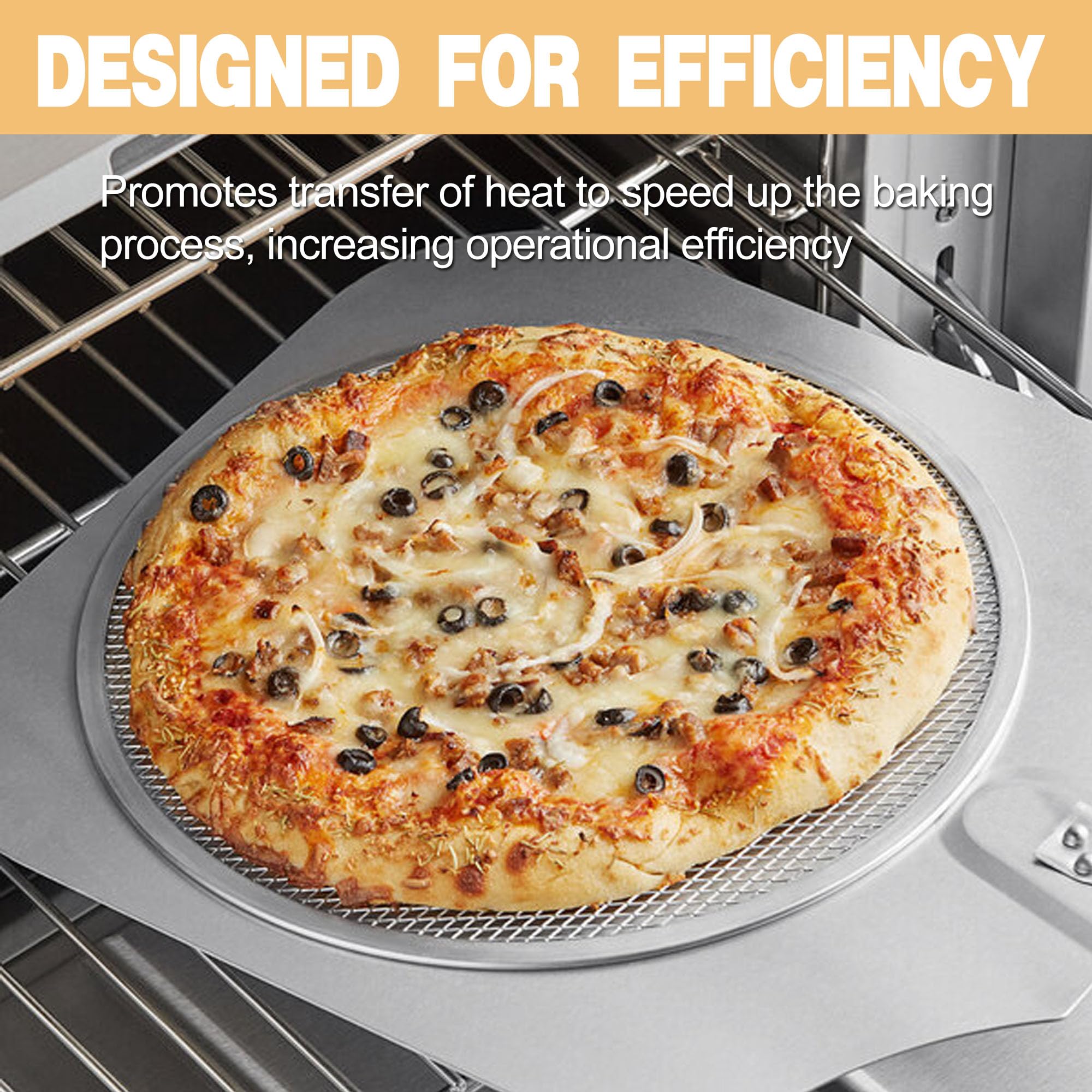 Snapklik.com : LRui Pizza Screen,14 Inch,12 Pack,Seamless Aluminum ...