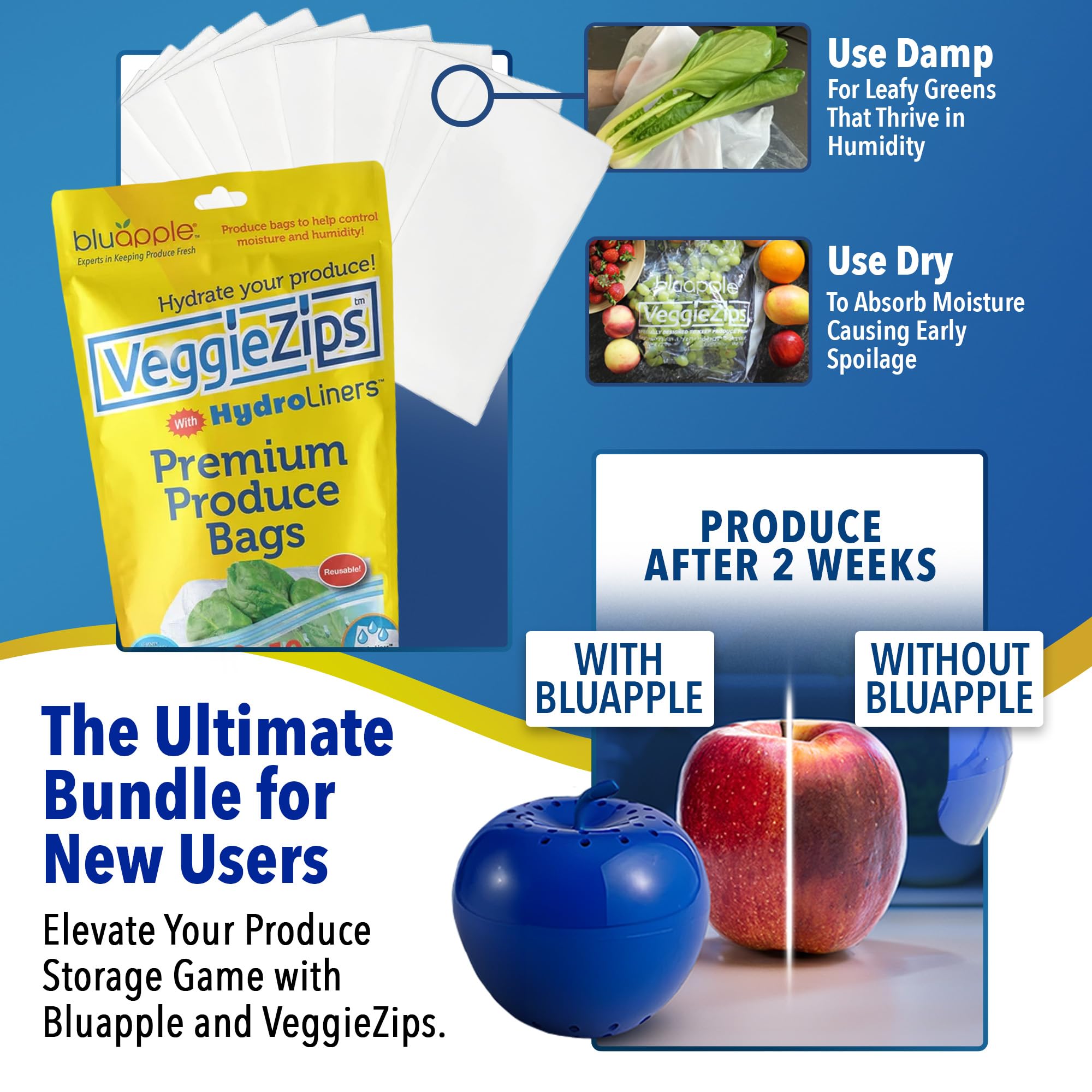 Snapklik.com : Bluapple Produce Saver Ethylene Gas Absorber ...