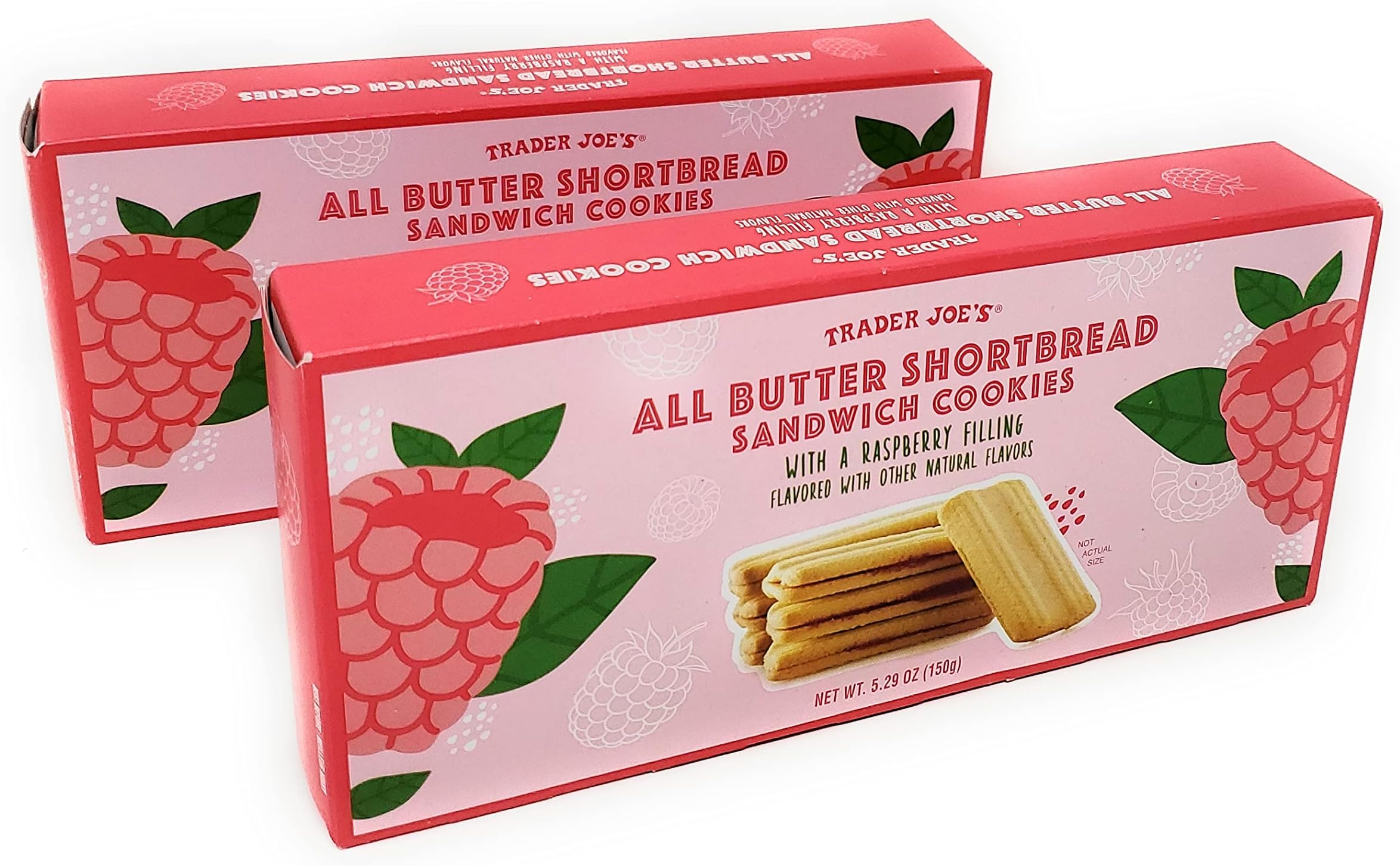 Amazon.com: Trader Joe's All Butter Shortbread Sandwich Cookies with a Raspberry Filling (Pack ...