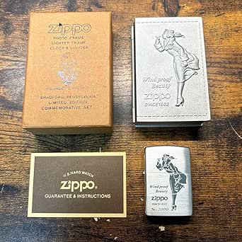 Amazon.co.jp: ZIPPO FRAME CLOCK WINDY LIMITED 2001年製 : ファッション