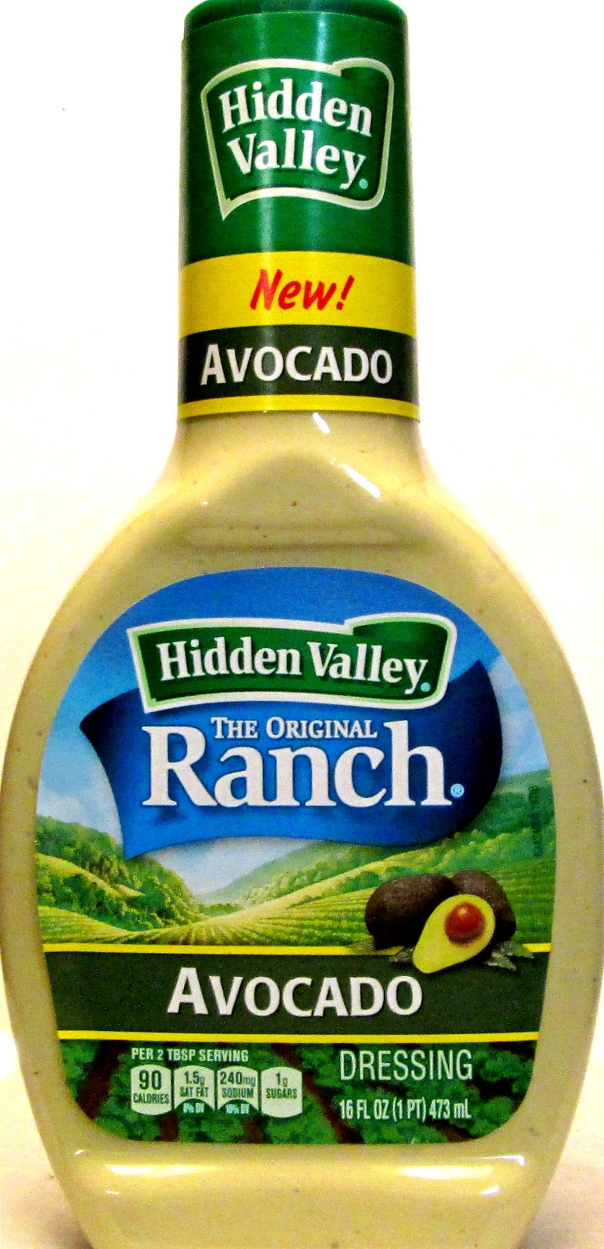 Amazon.com : Hidden Valley, Ranch Dressing, Avocado, 16 Ounce Bottle ...