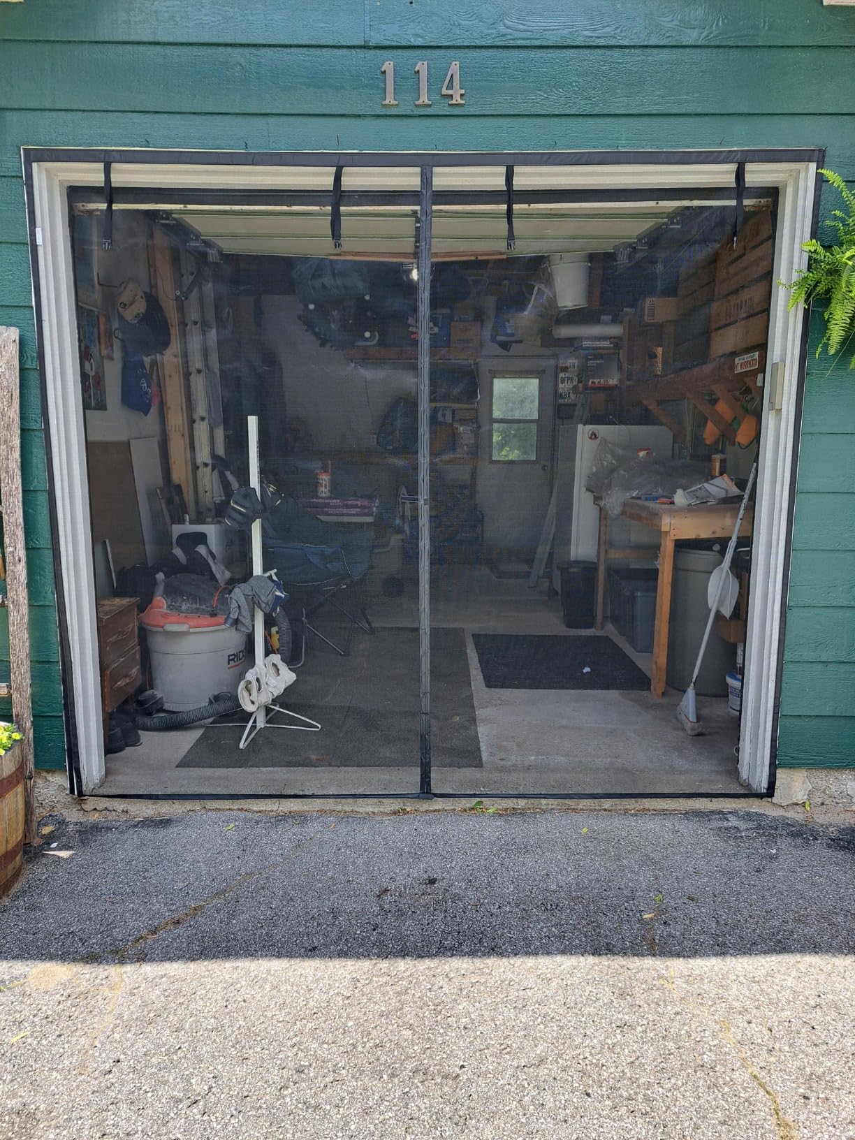 HBlife Garage Screen Doors for 1 Car Garage, 9x7FT Fiberglass Magnetic ...