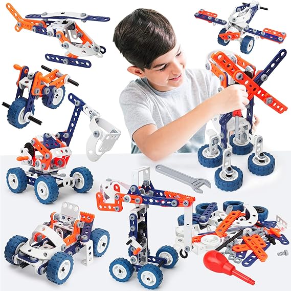 Amazon.com: KizBruo Building Toys for Boys Age 8-12, Boys Toy Age 6-8 ...