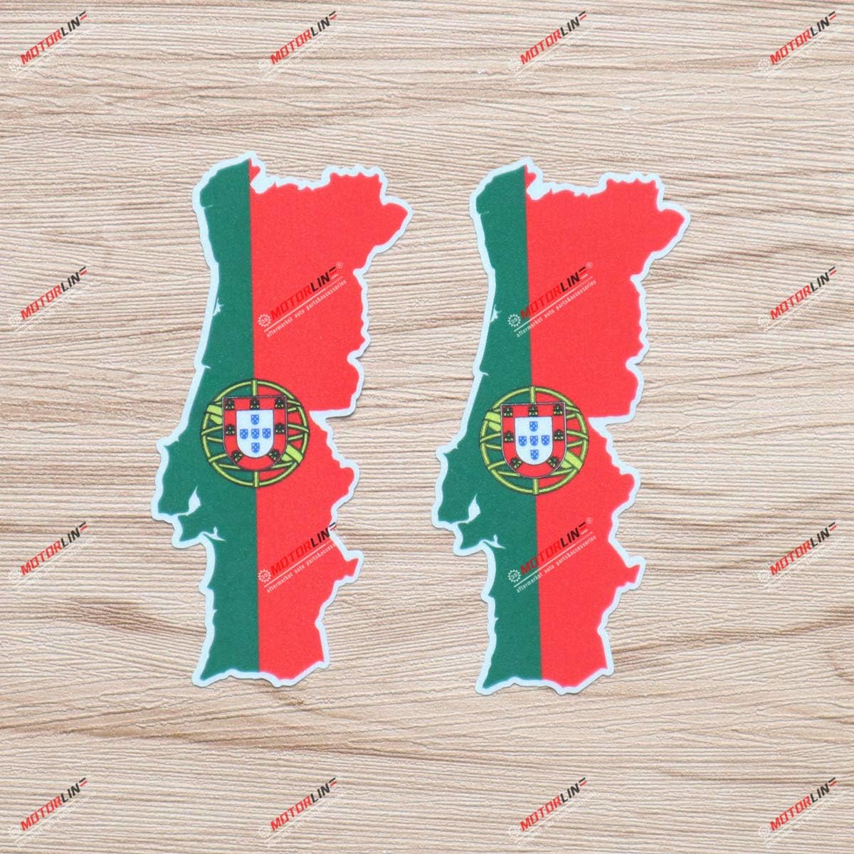 Amazon.com: 4x4 inch Crossed Poles Portugal and USA Flags Sticker ...