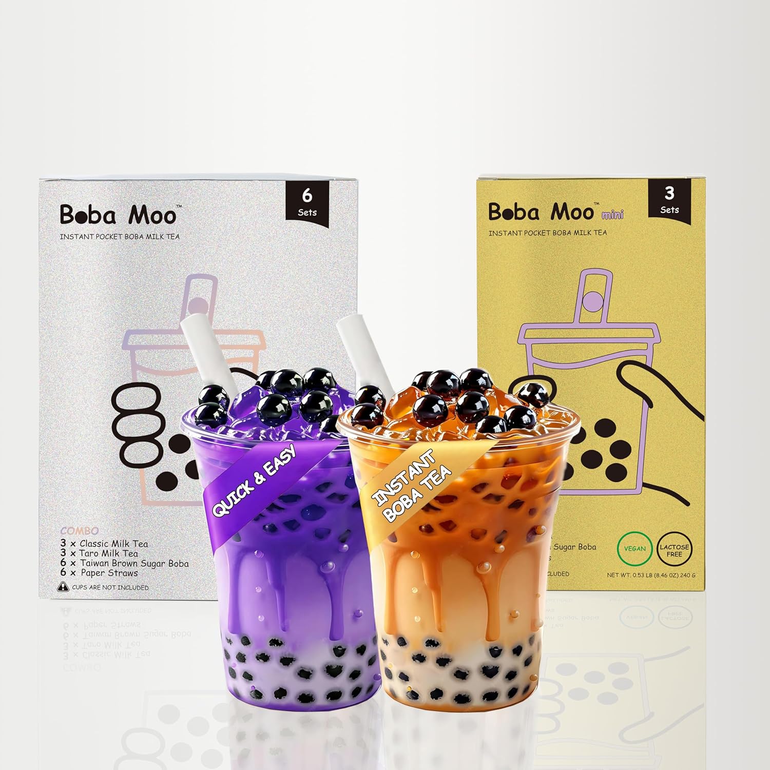 Amazon.com: Classic & Taro Combo 6 Pack + Mini Sabor Taro 3 Paquetes, 9 ...