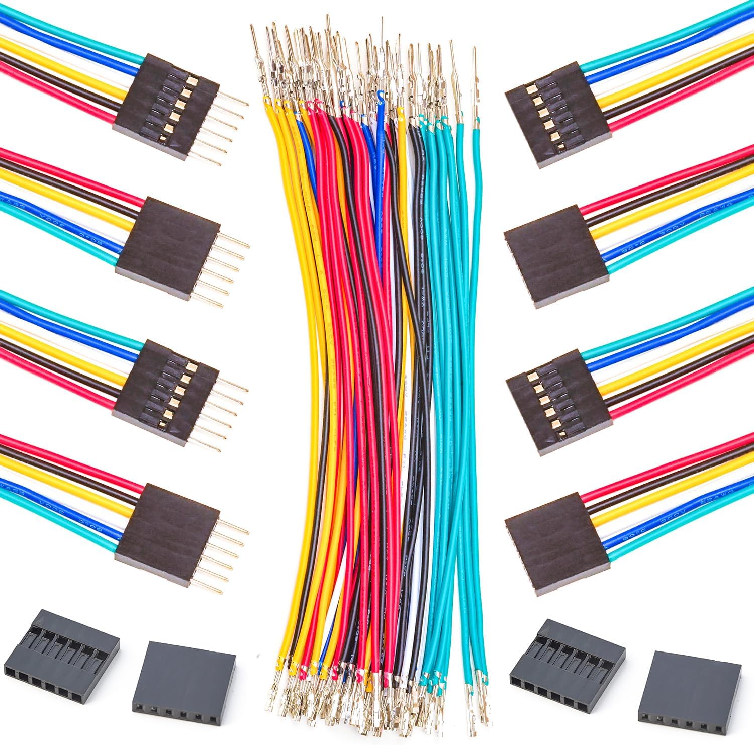 Amazon.com: Kidisoii Dupont 2.54mm Wire Male to Female Dupont Connector and 22AWG Pre-Crimped ...