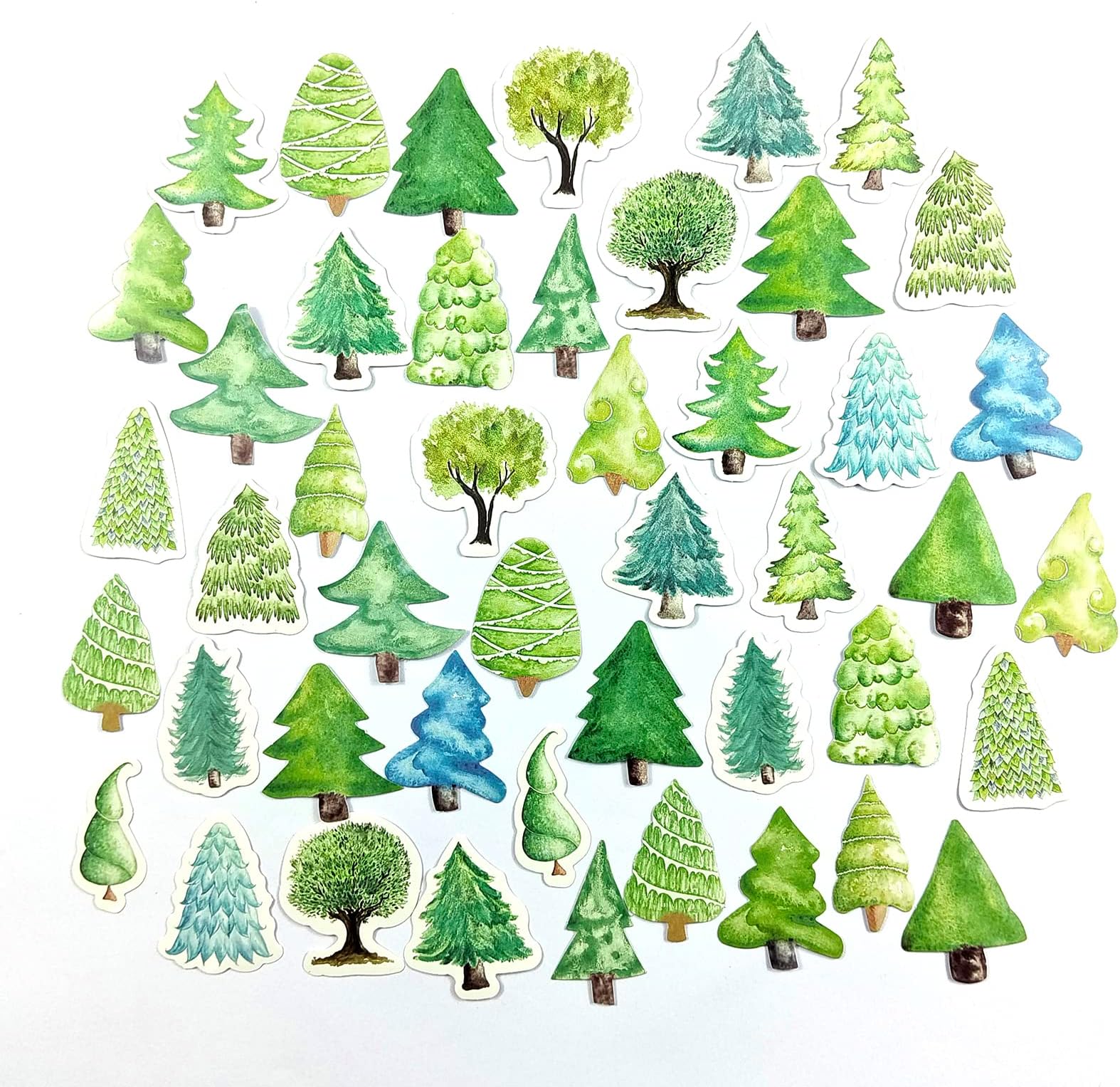 Amazon.com: 240Pcs Trees Themed Stickers Lot for Scrapbooking,Belebee ...