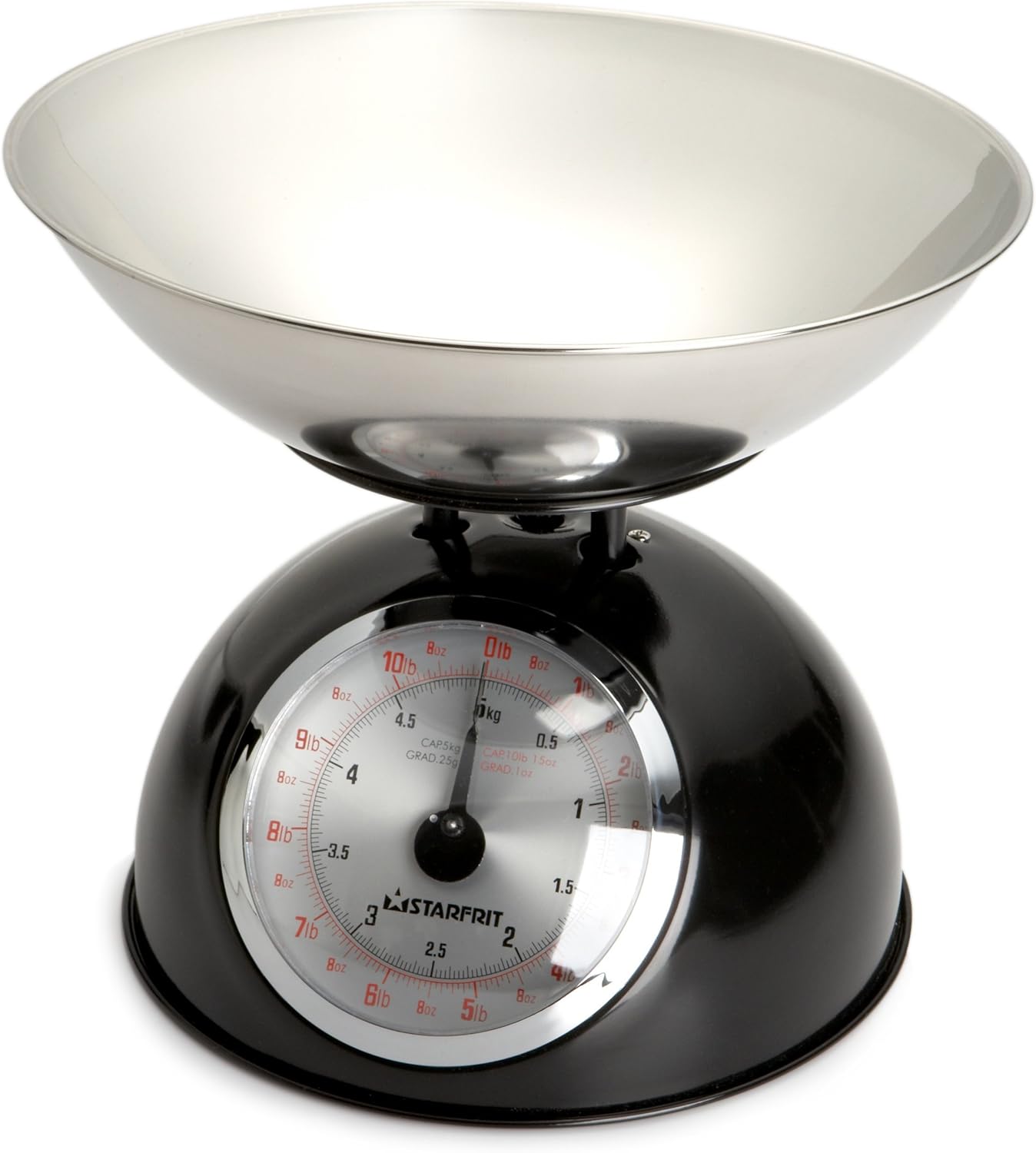 Amazon.com: Starfrit Capacity Kitchen Scale with Stainless Steel Bowl ...