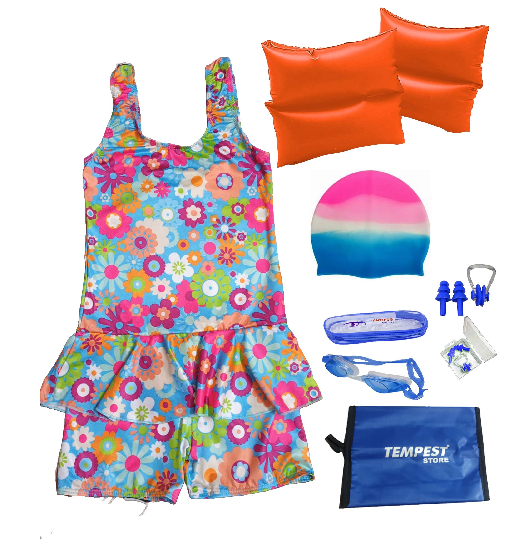 Buy TEMPEST Swimming Kit for Girls with 1 Swimming Costume | Swim Suit ...