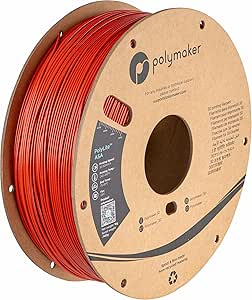 Polymaker ASA Filament 1.75mm Galaxy Red, 1kg 3D Printing Filament, Heat & Weather Resistant ...