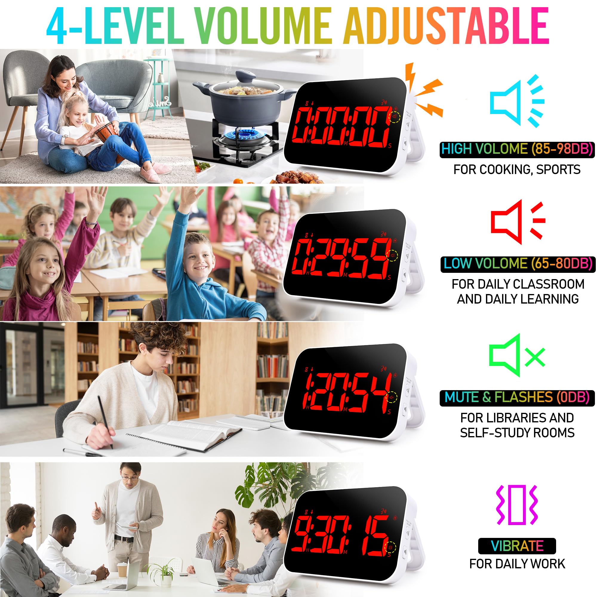 Snapklik.com : TXL Kitchen Timer For Cooking, Rechargeable Digital ...
