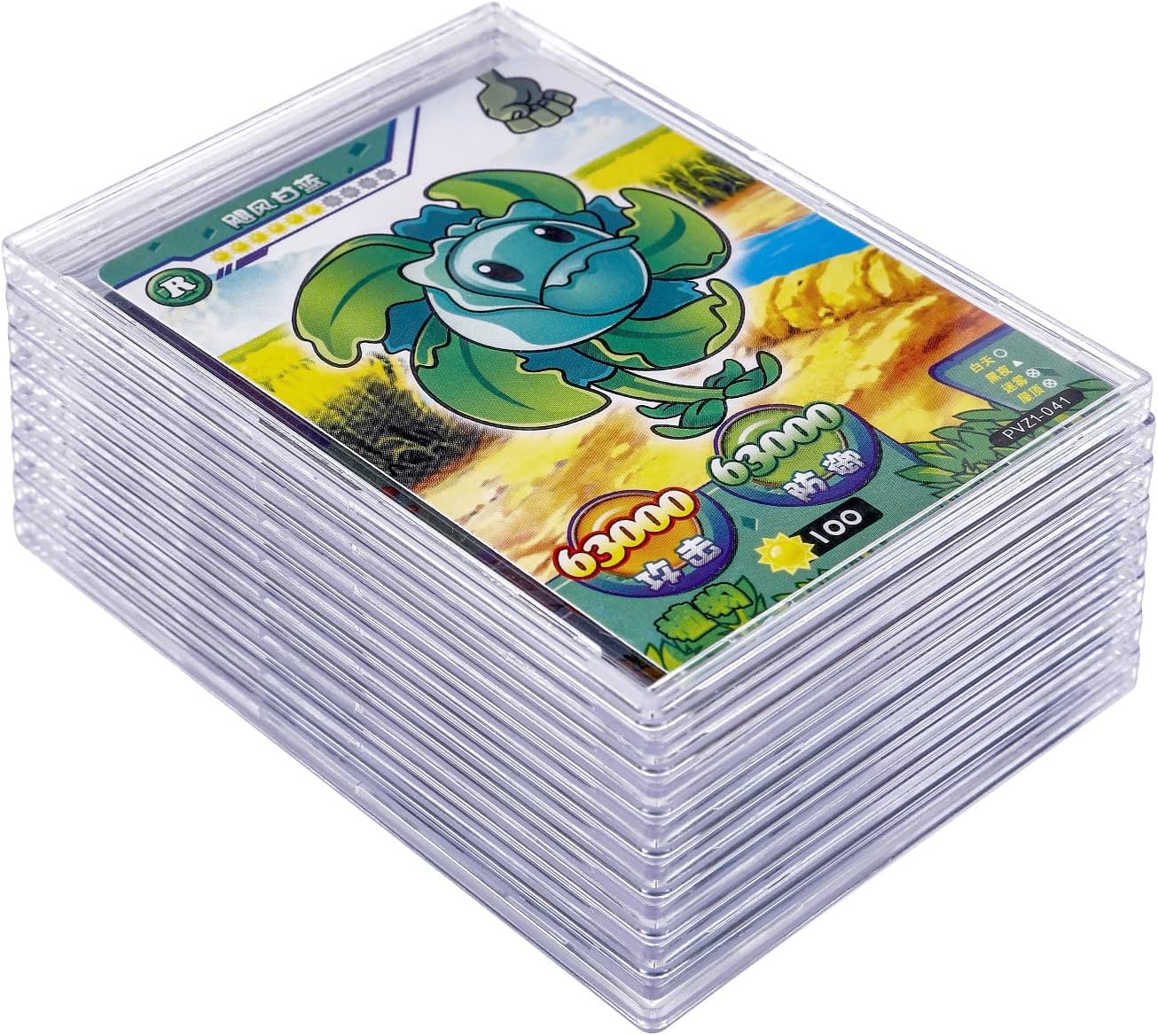 Amazon.com: AKUXO Card Protectors Cards Sleeves Top Loaders 10 Hard ...