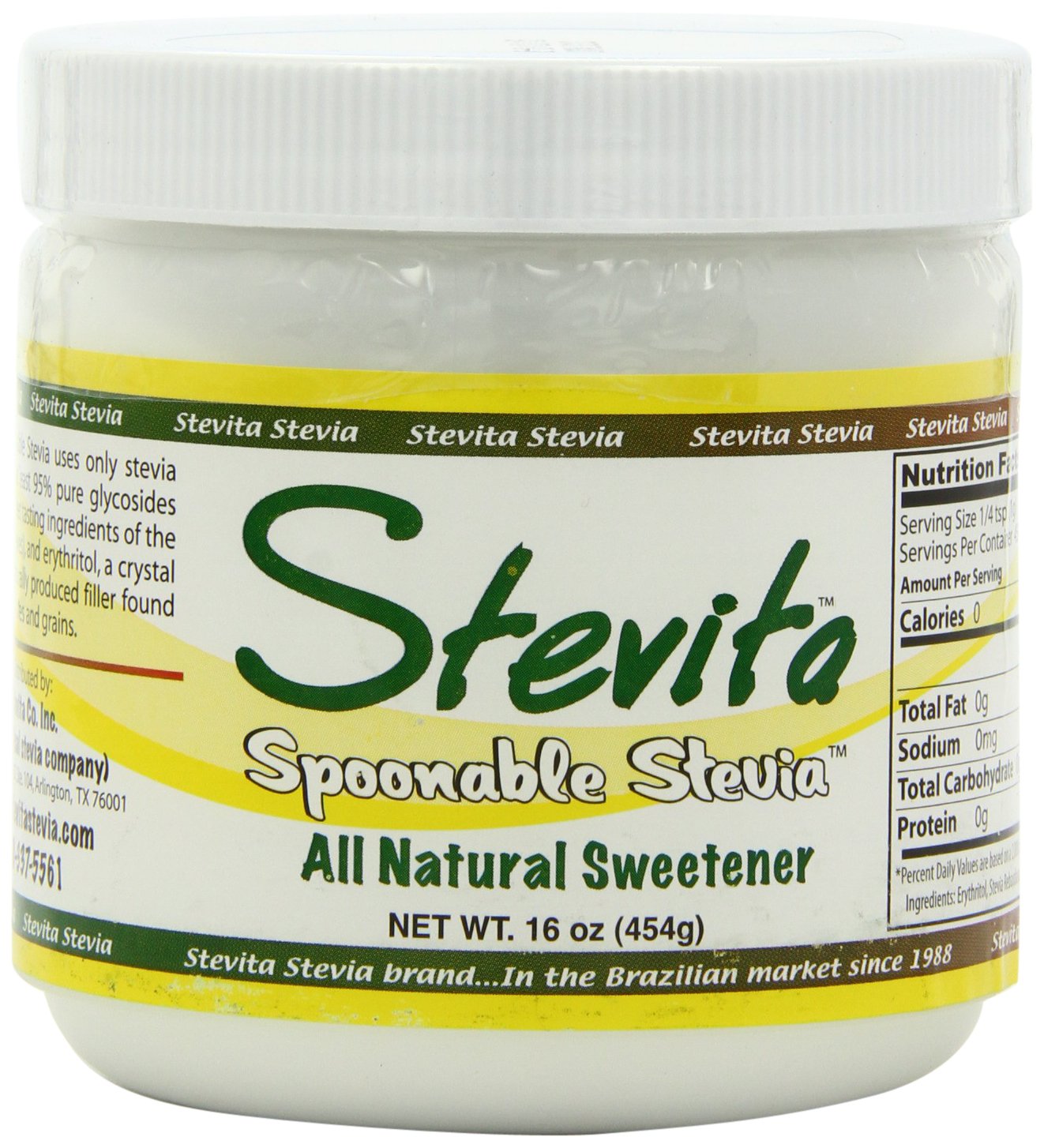 Amazon.com : Stevita Stevia Spoonable Sweetener, 16 Ounce : Grocery ...