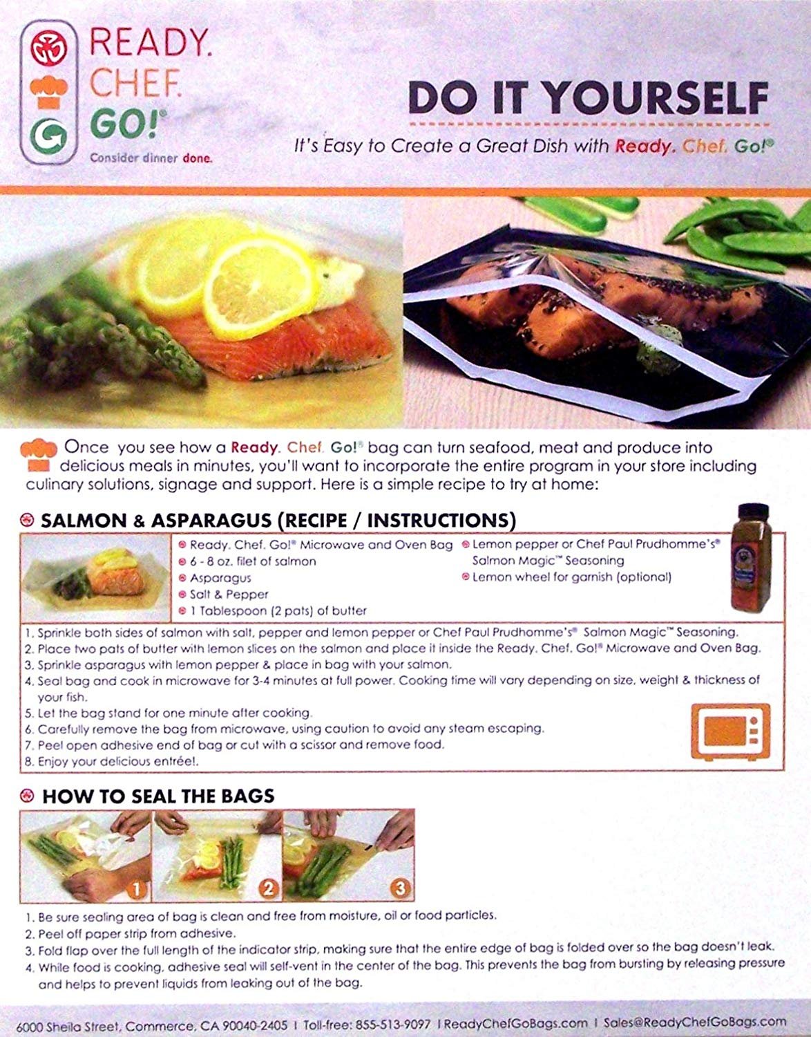 Amazon.com: Ready, Chef, Go! Seal and Cook Glassine Cooking Bags Pkg of ...