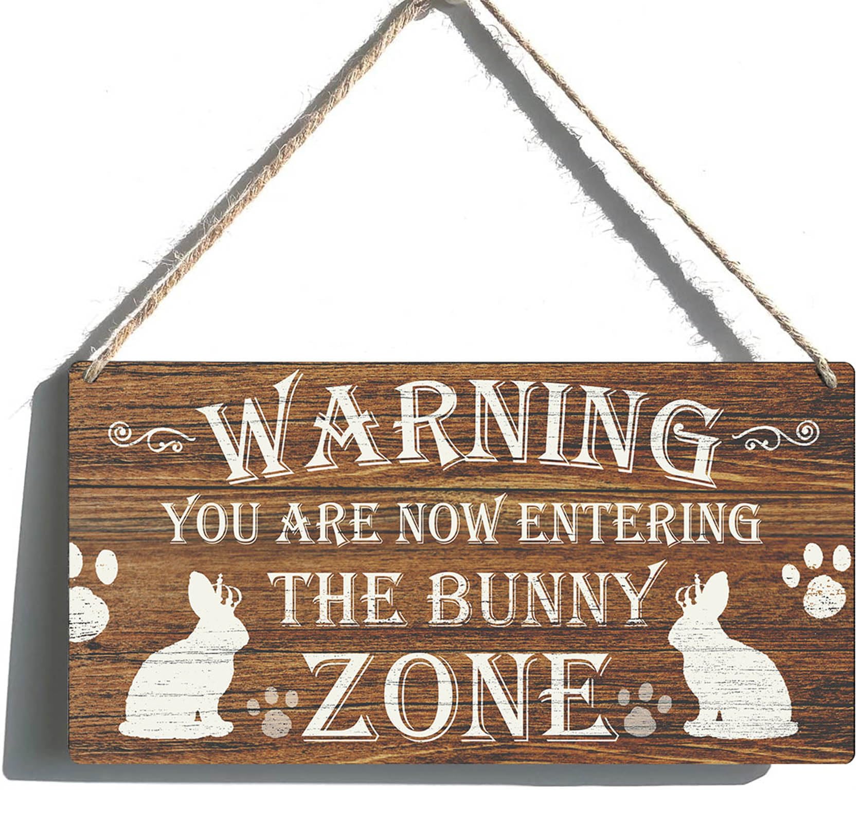 Amazon.com: Easter Bunny Decor Sign Rabbit Decor Wooden Bunny Rabbit ...