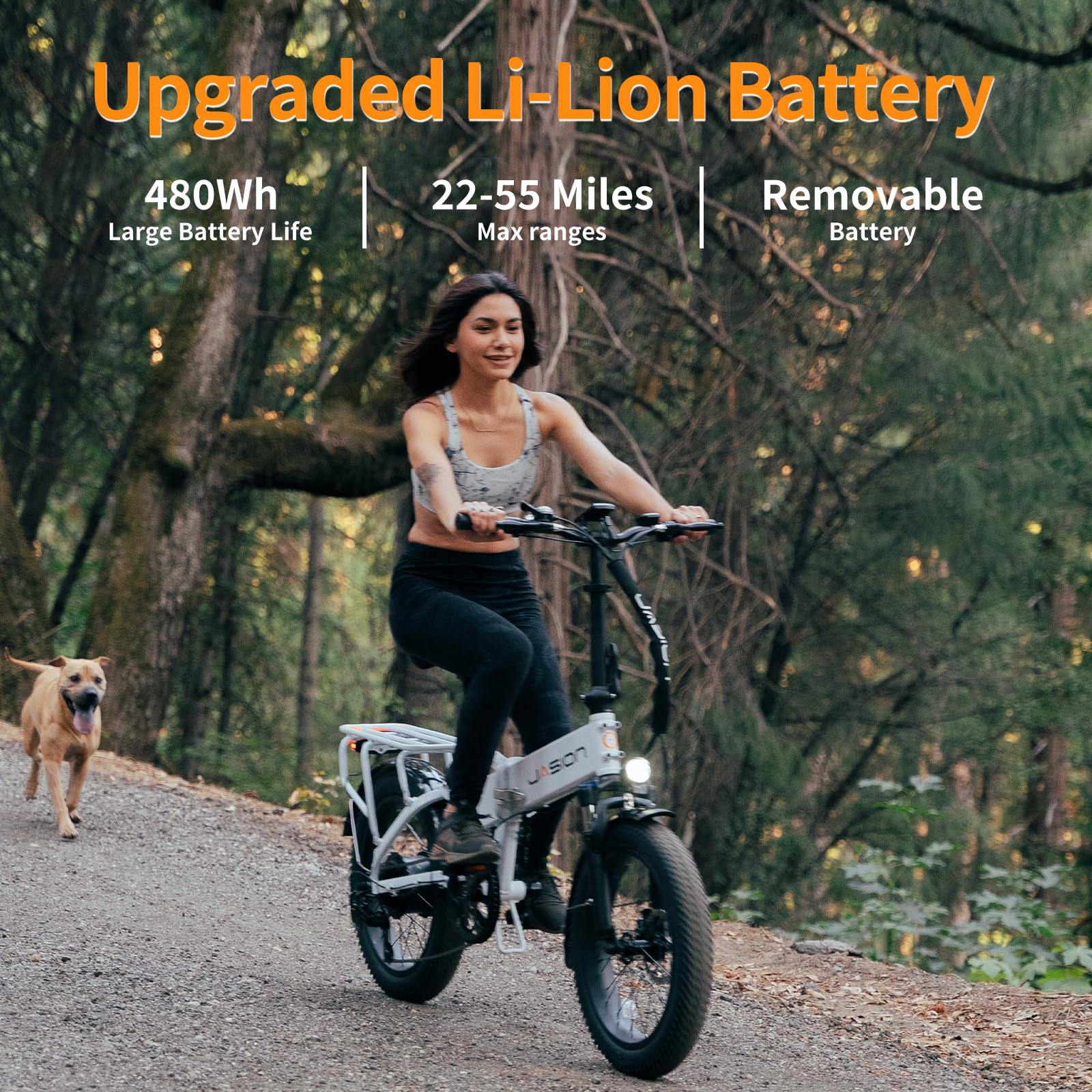 Snapklik.com : Jasion EB7+ST Adult Electric Bicycles, 28MPH Folding ...