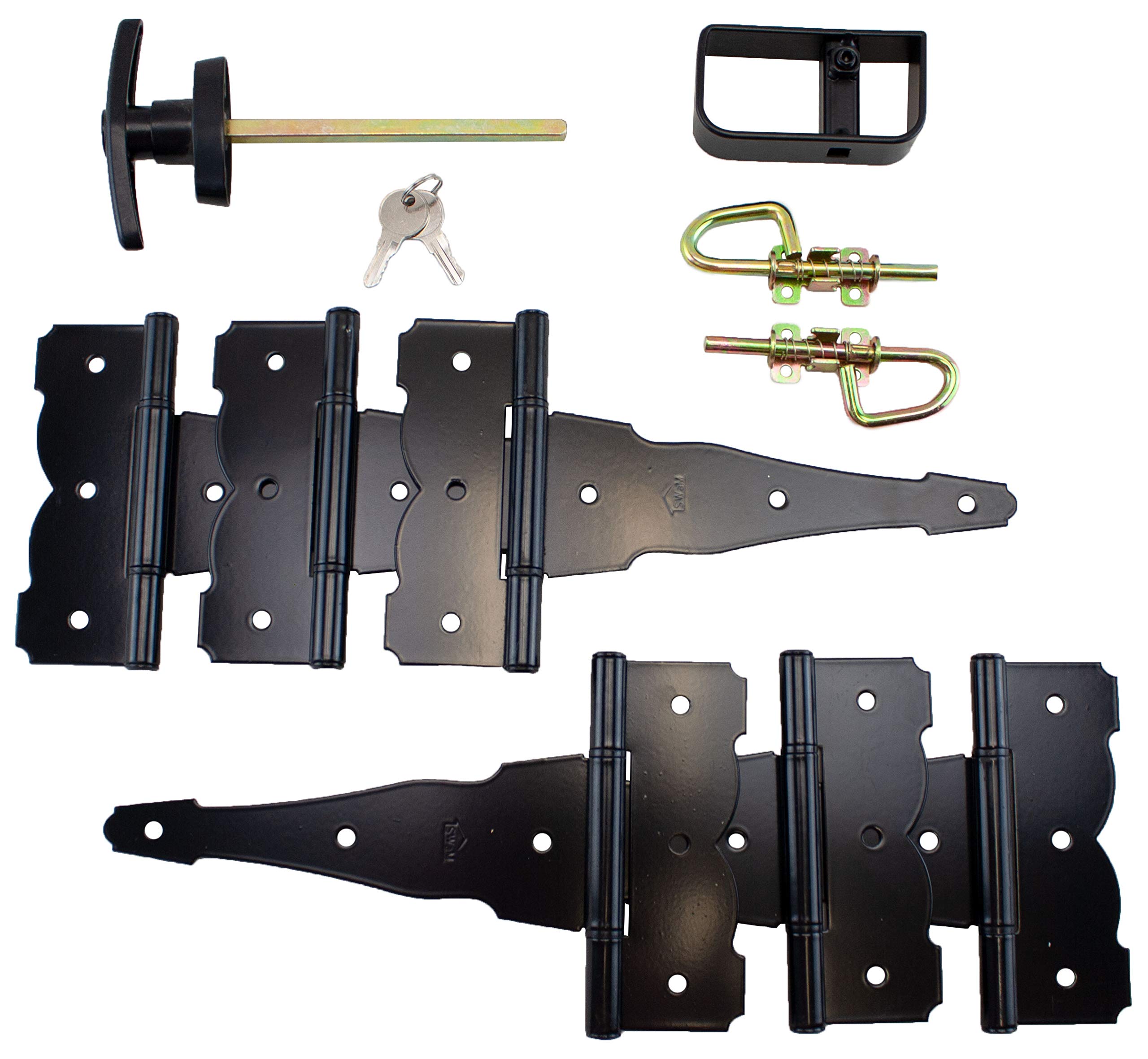 Shed Windows and More Double Door Colonial Hardware Kit (8" Hinge ...