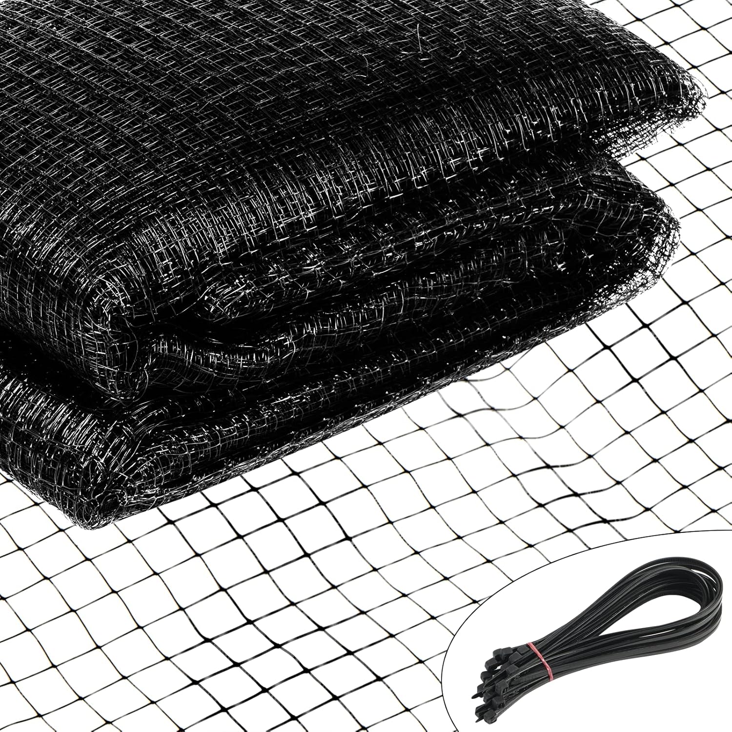GreatBuddy Garden Netting, 7 x 50ft Deer Fence Netting Anti Birds ...