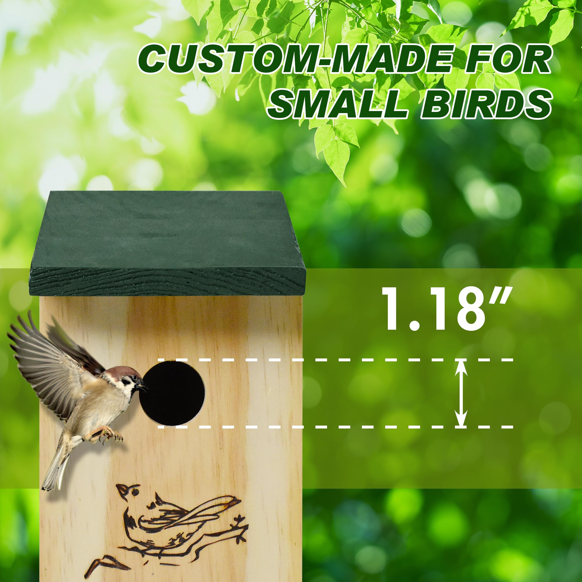 Snapklik.com : LZRS Cedar Bird House For Outside - Handcrafted Wooden ...