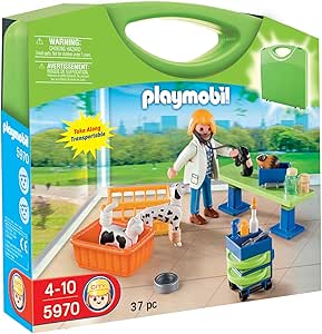 Playmobil 626653 - Maletín Clínica Veterinaria : Amazon.es: Juguetes y ...