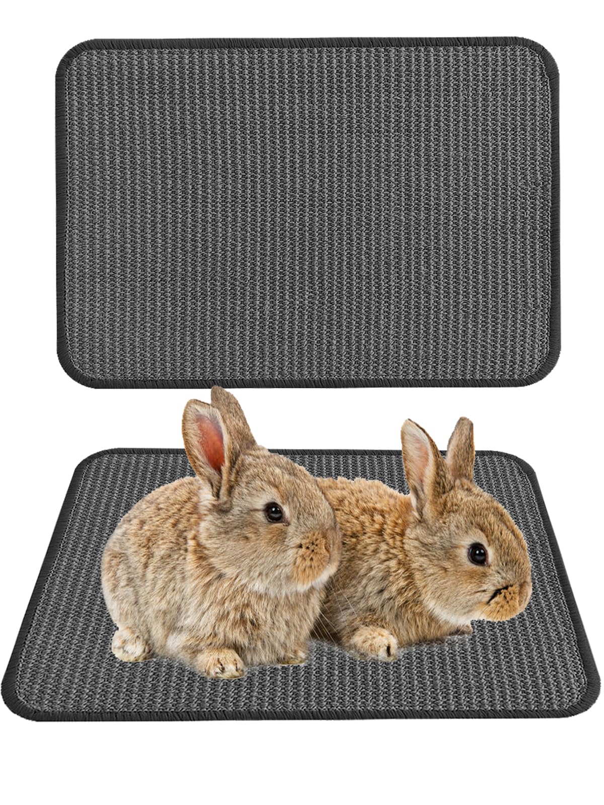 Amazon.com : Niwaes Rabbit Scratching Pad 2 Pack Natural Sisal Bunny ...