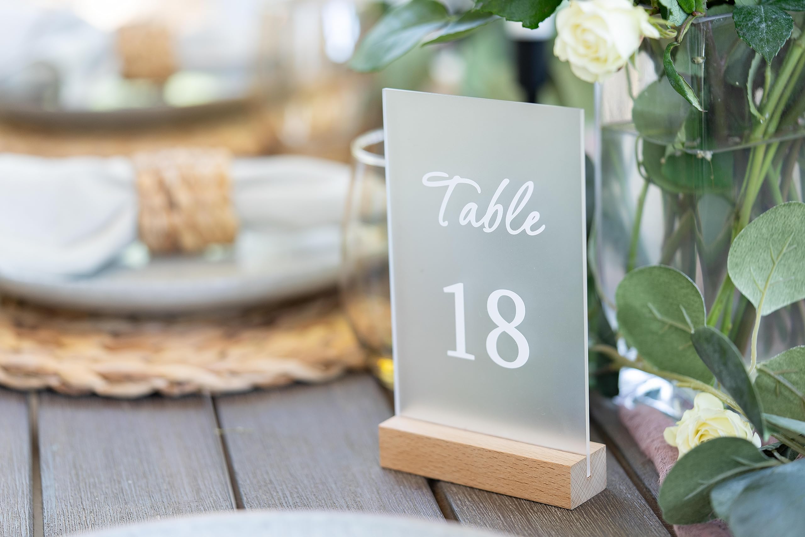 Amazon.com: Table Numbers for Events/Weddings - 1-20 Numbered Acrylic ...
