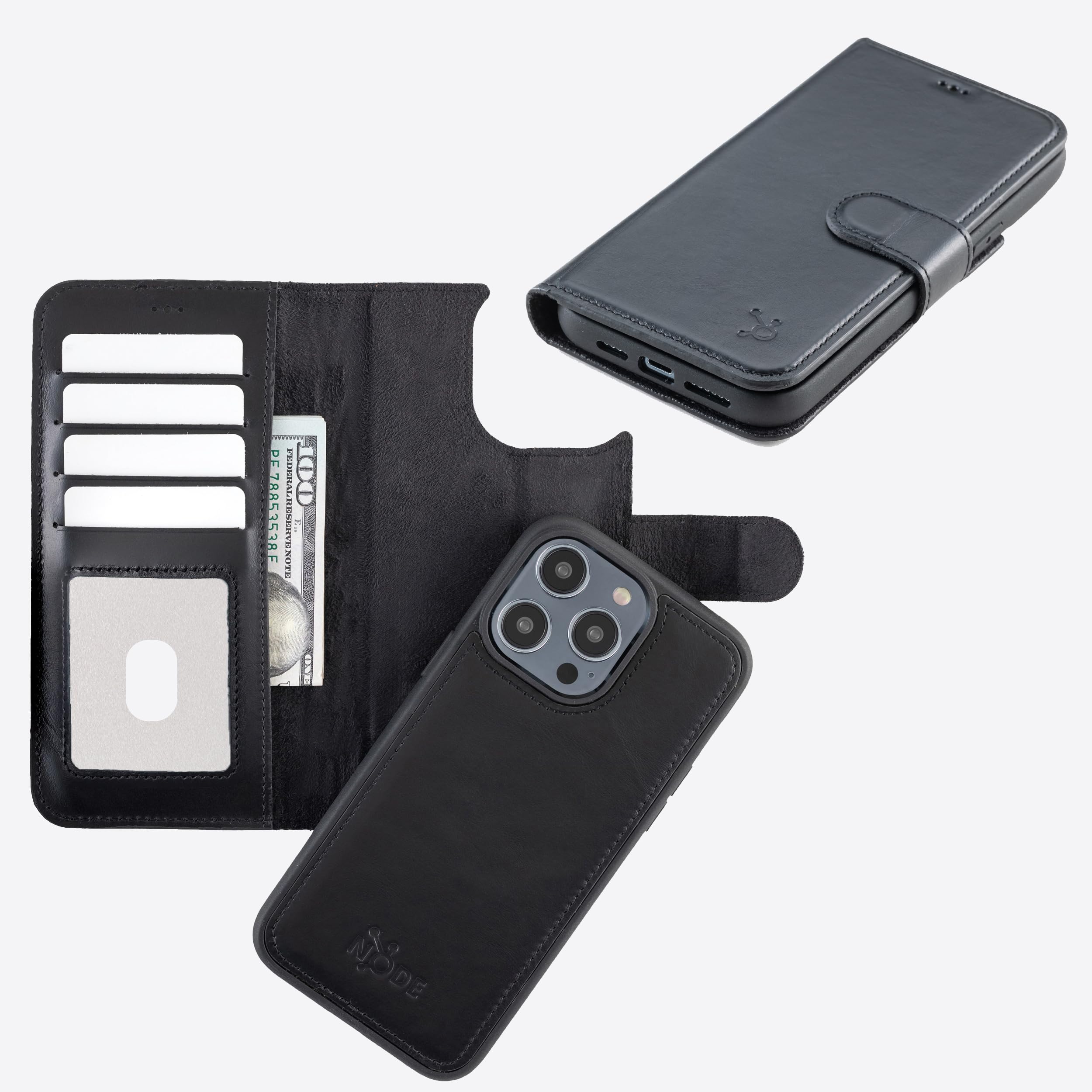 Amazon.com: Node Leather Case for iPhone 14 Pro Max with MagSafe ...