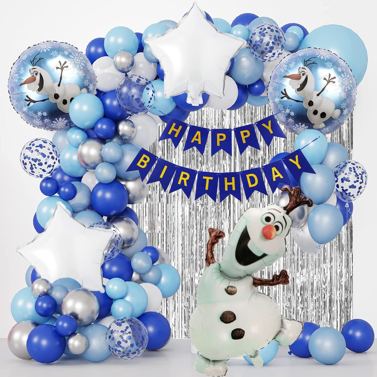 Flyloons 12th Frozen Elsa theme birthday decorations items for Girls ...