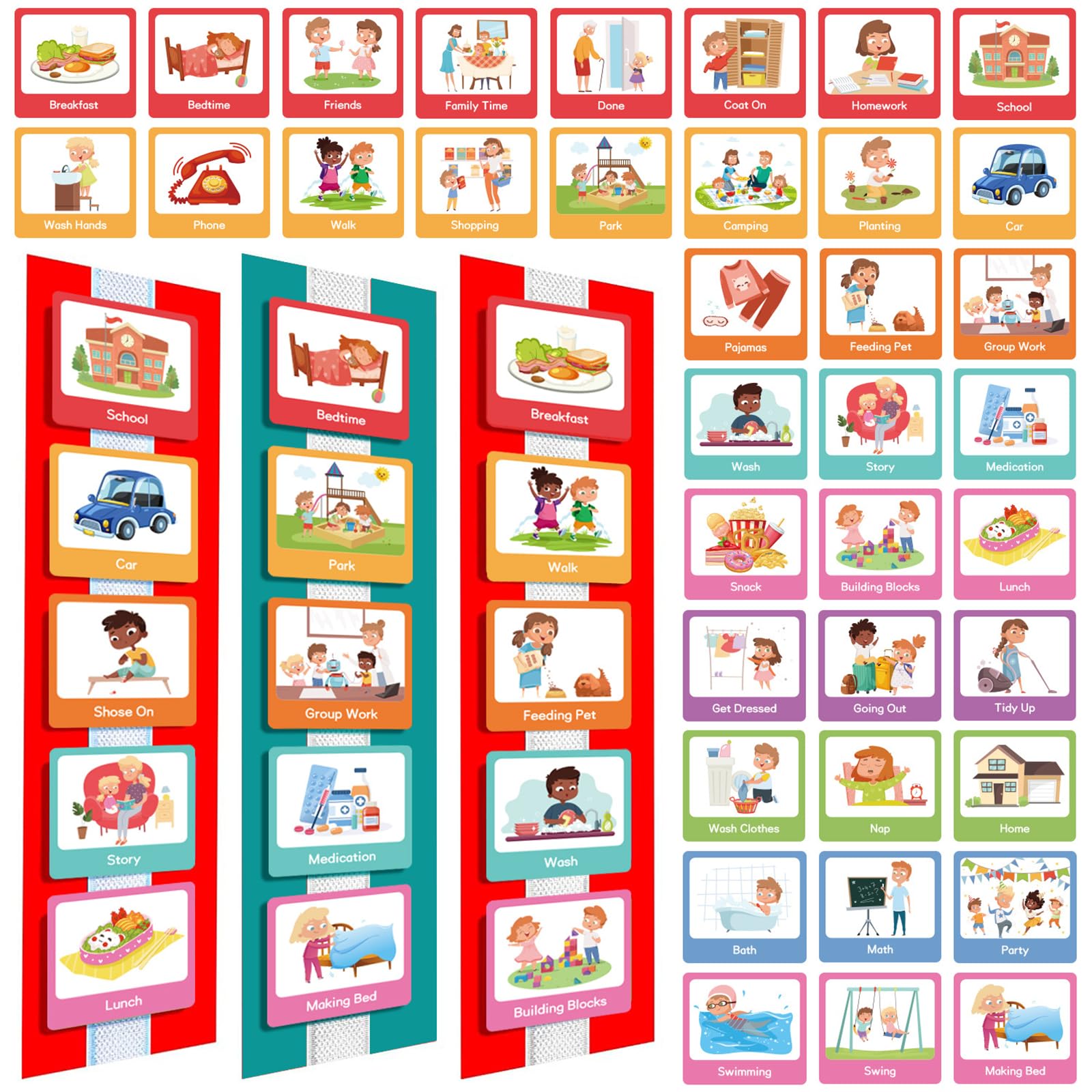 Novolan Visual Time Chart For Children Visual Time Chart Non ...