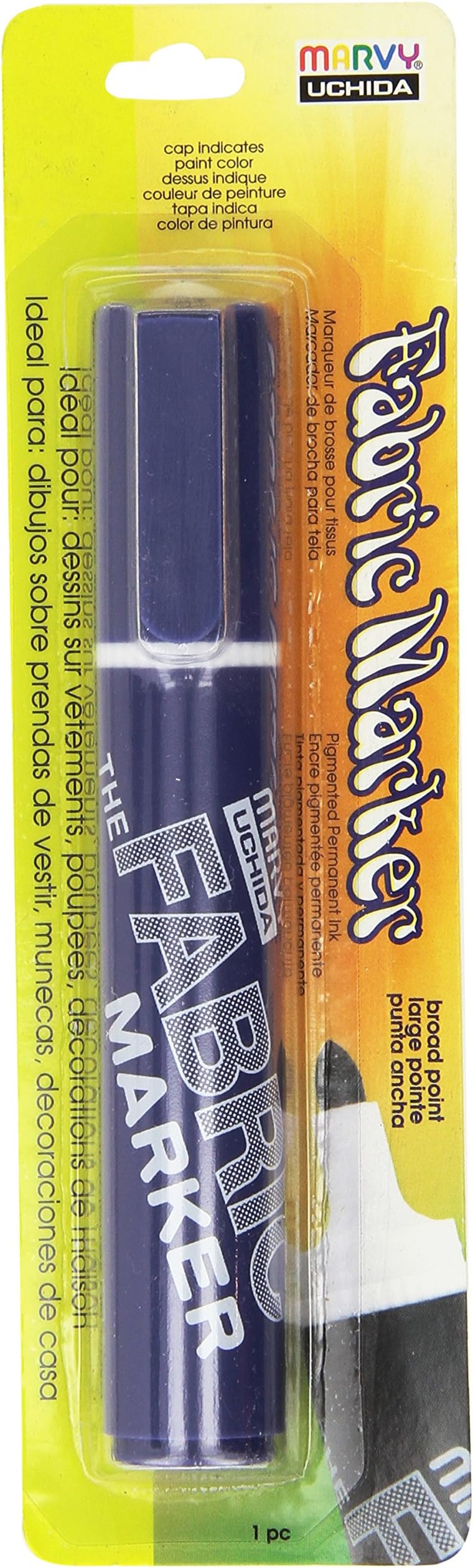 Amazon.com: UCHIDA 622-C-7 Marvy Broad Point Fabric Marker, Orange, 1 ...