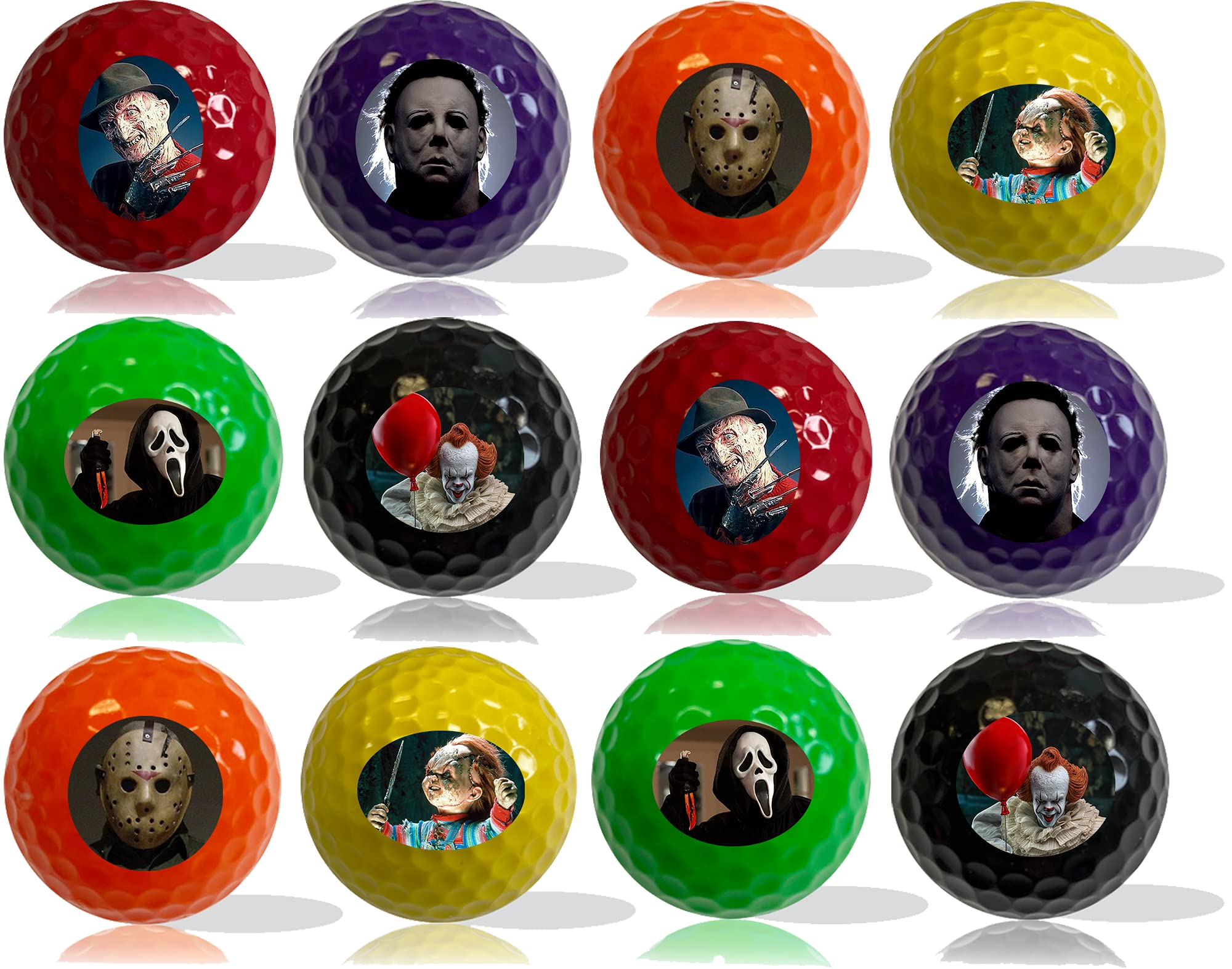 Amazon.com : Halloween Horror Golf Balls 12 Pack: Tee Off with ...