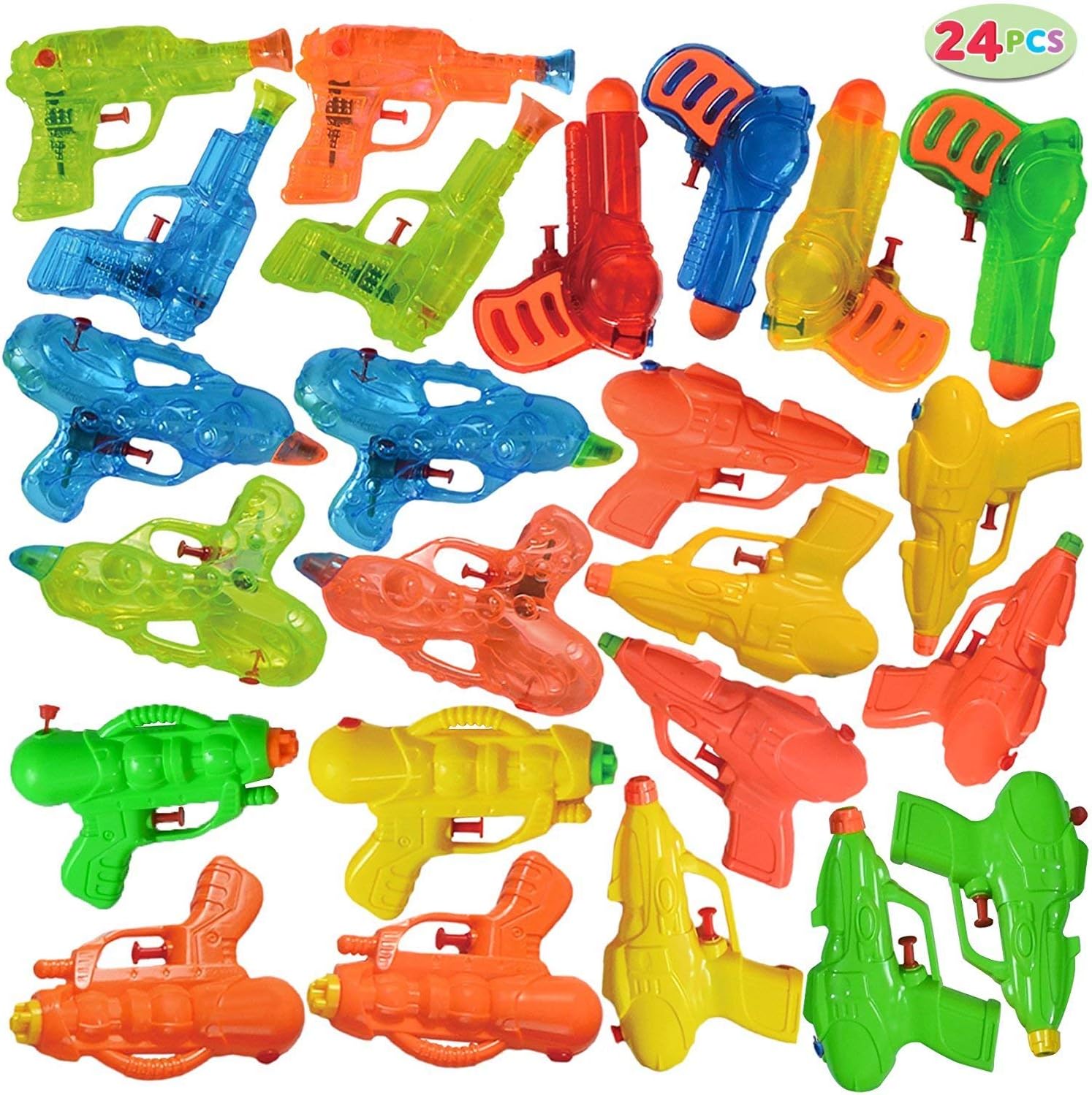 Amazon.com: JOYIN 24 Pack Assorted Water Gun Water Blaster Soaker ...