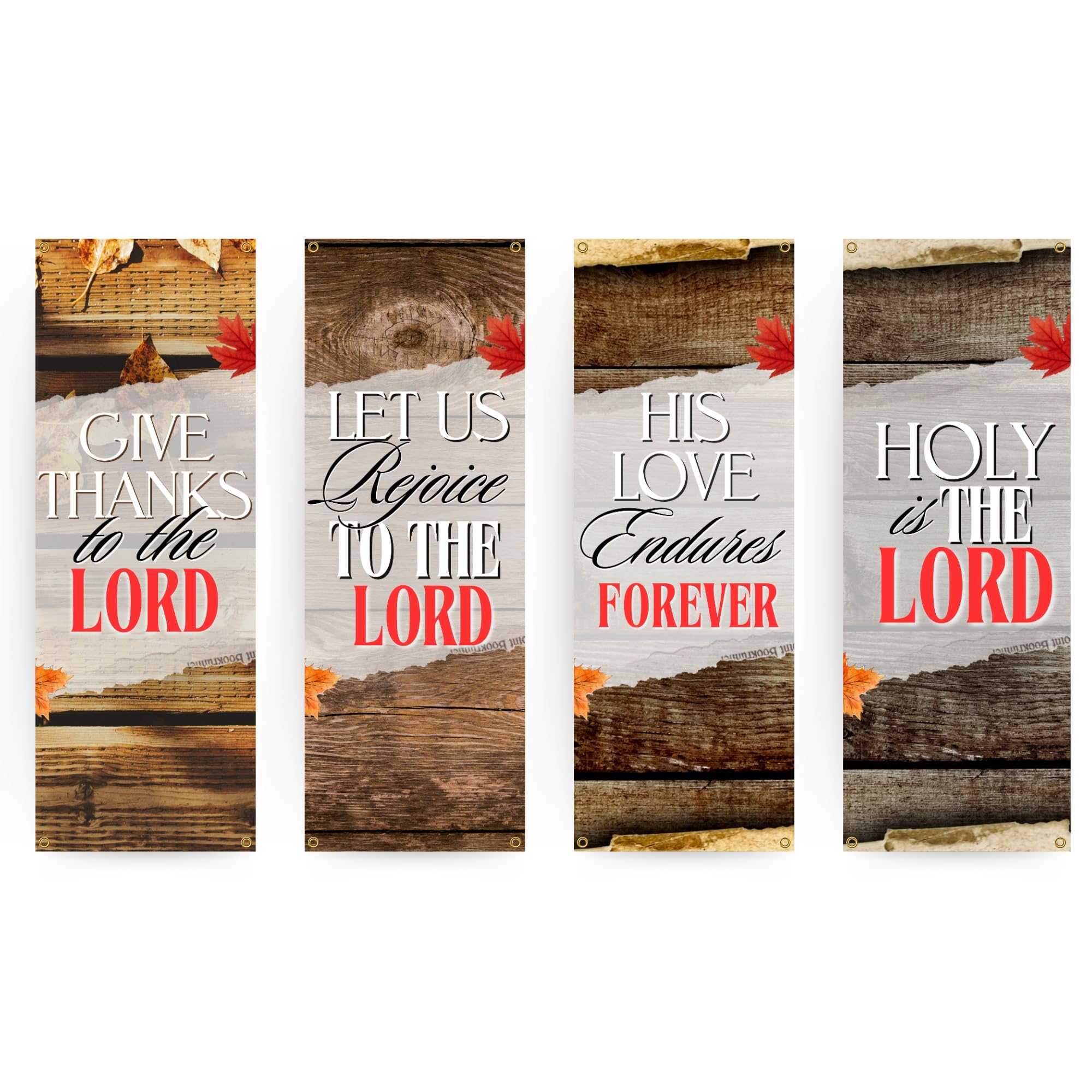 Amazon.com: BaloeDesigns 4pcs Church Banners for Sanctuary wall with ...
