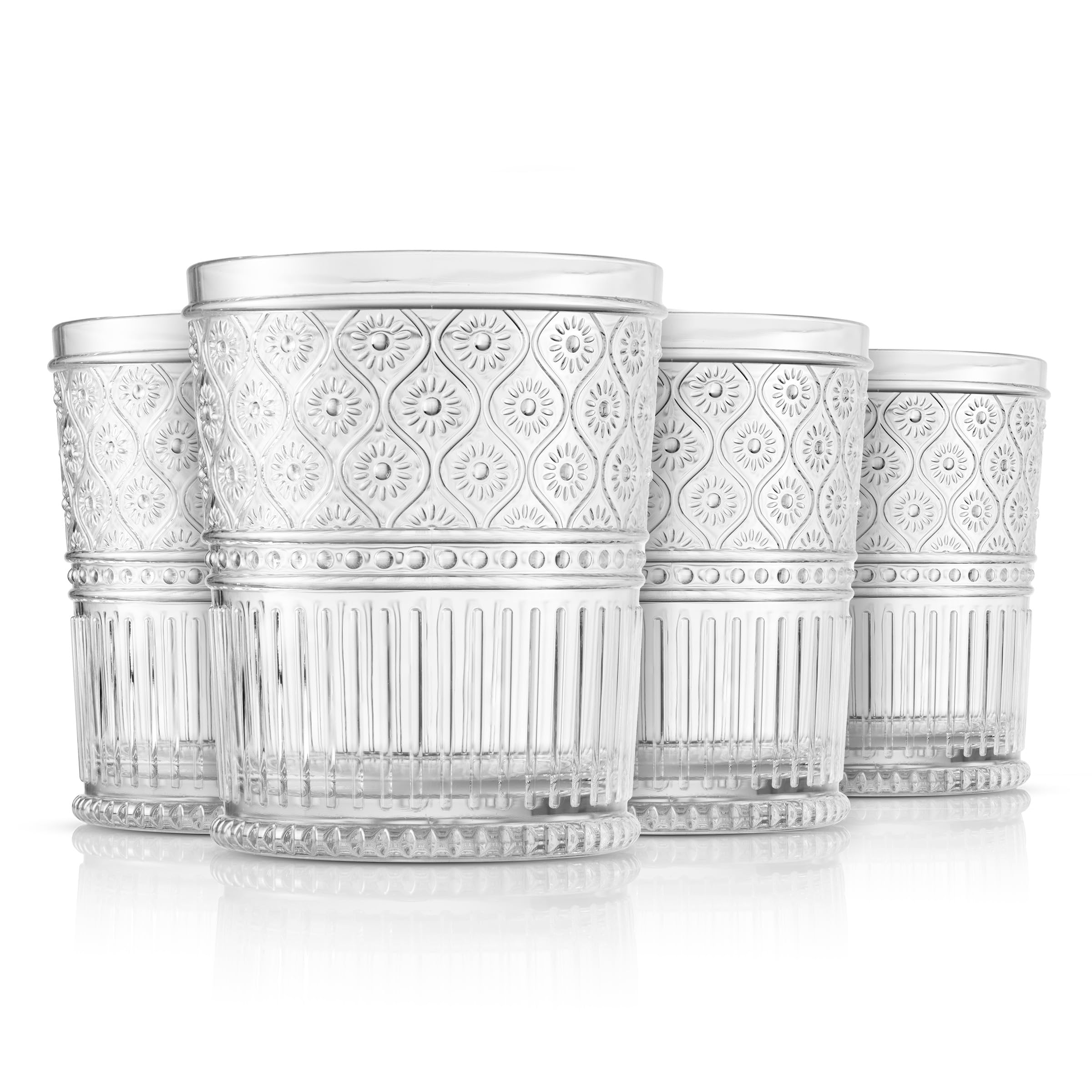 Amazon.com | Godinger Whiskey Glasses, Acrylic Drinking Glasses Set ...