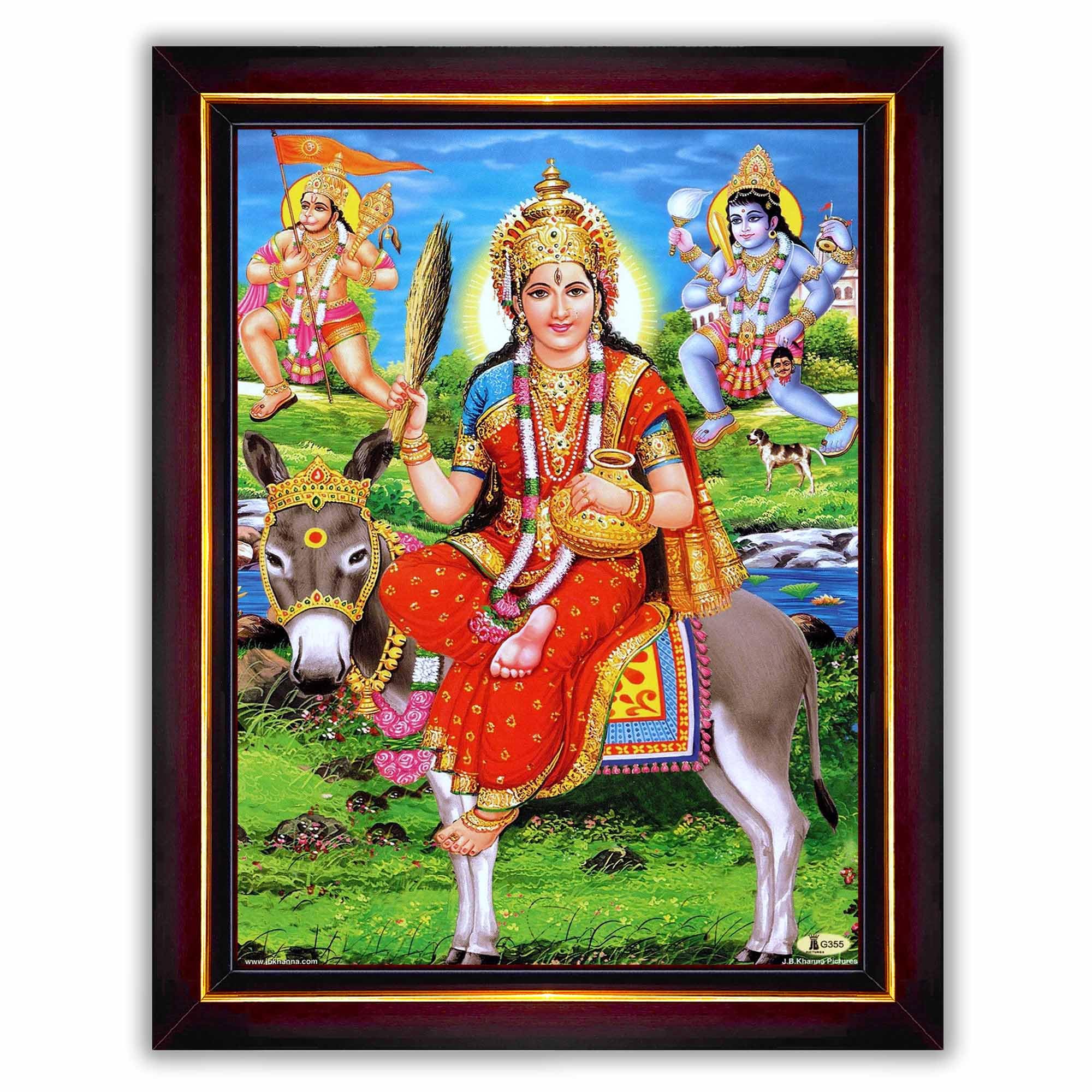 Pavan Photo Laminations Sheetla Devi Maa Sheetala Shitala Mata Seetla ...