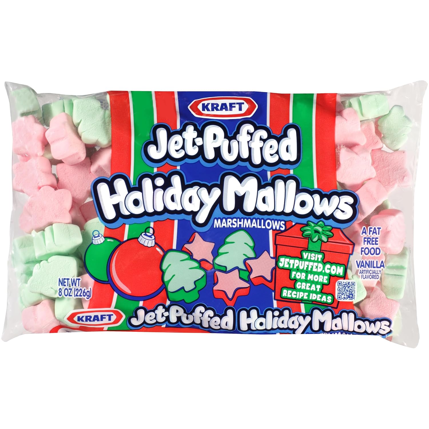 Amazon.com : Jet-Puffed Vanilla Holiday Shaped Christmas Mallows ...