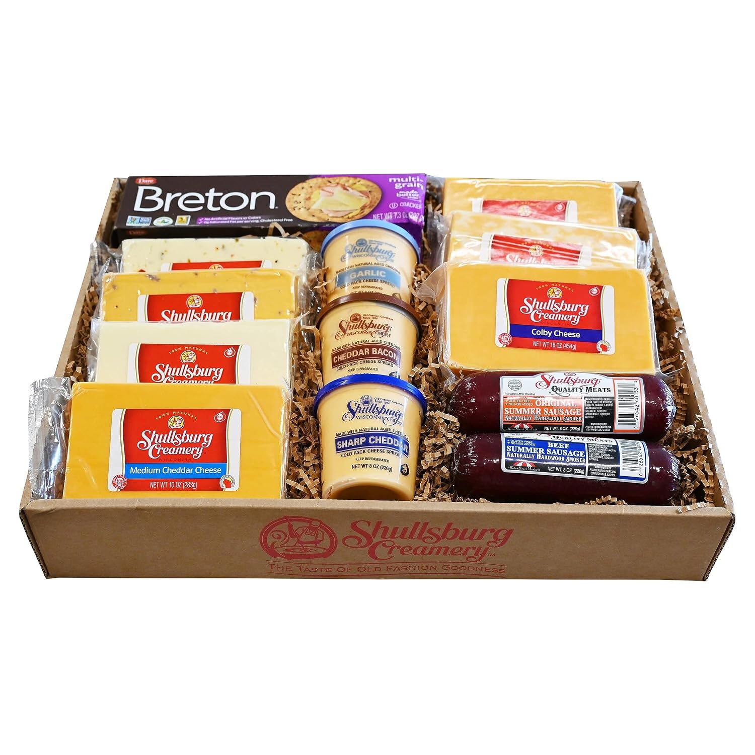 Amazon.com: Shullsburg Creamery Family Size Cheese and Sausage Tray ...