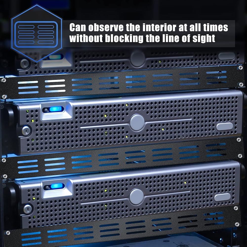 5 Pack 1U Vented Blank Panel Metal Vented Blank Australia | Ubuy