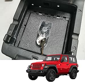 Amazon.com: TUOJUE Center Console Safe Gun Safe Box Compatible with ...