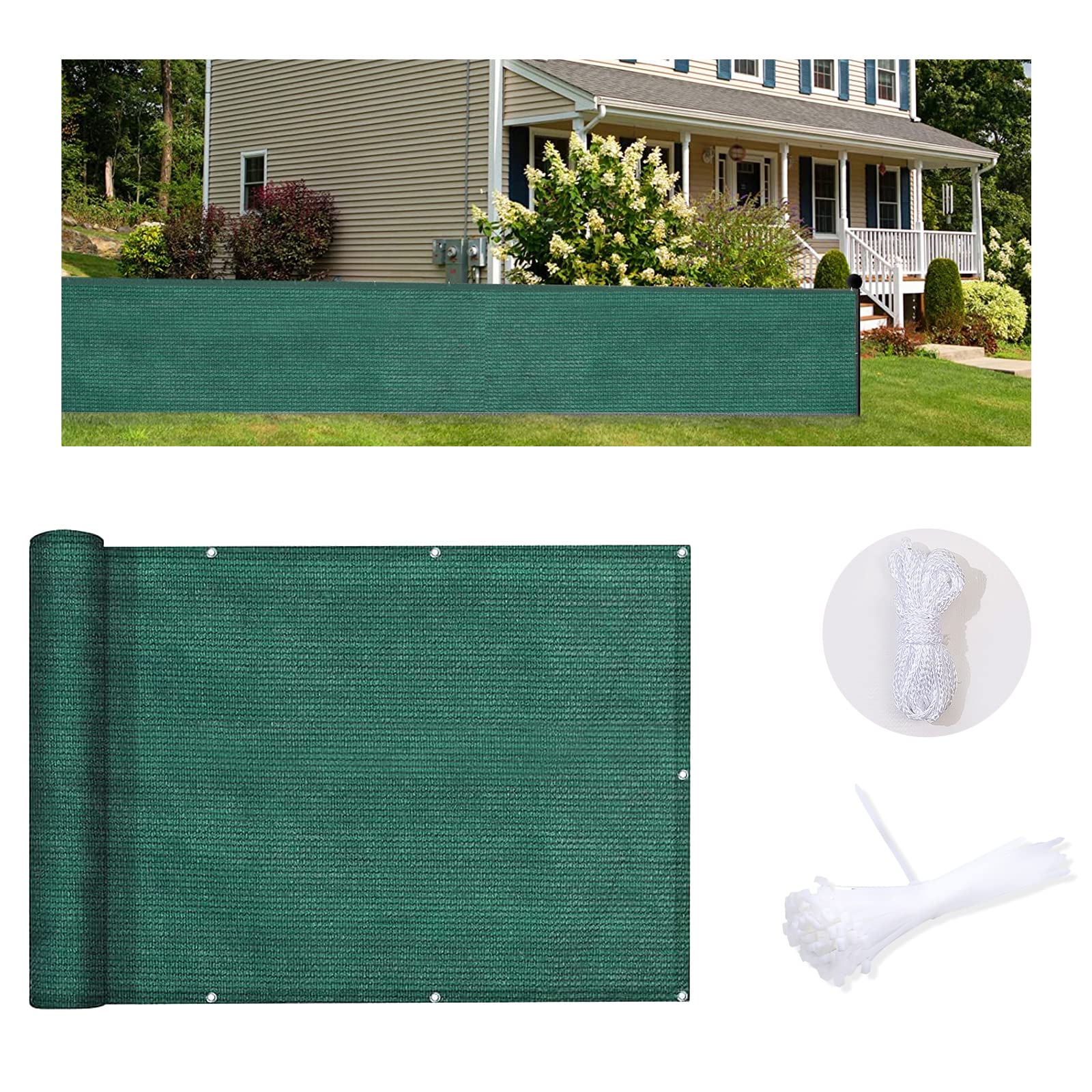 MHX Balcony Privacy Screen for Patio with 95% UV Protection and ...