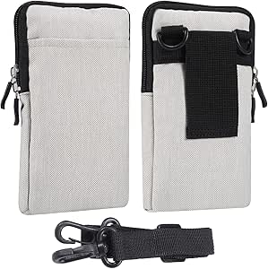 Amazon.com: Cell Phone Belt Clip Holder Men White, Cell Phone Crossbody ...
