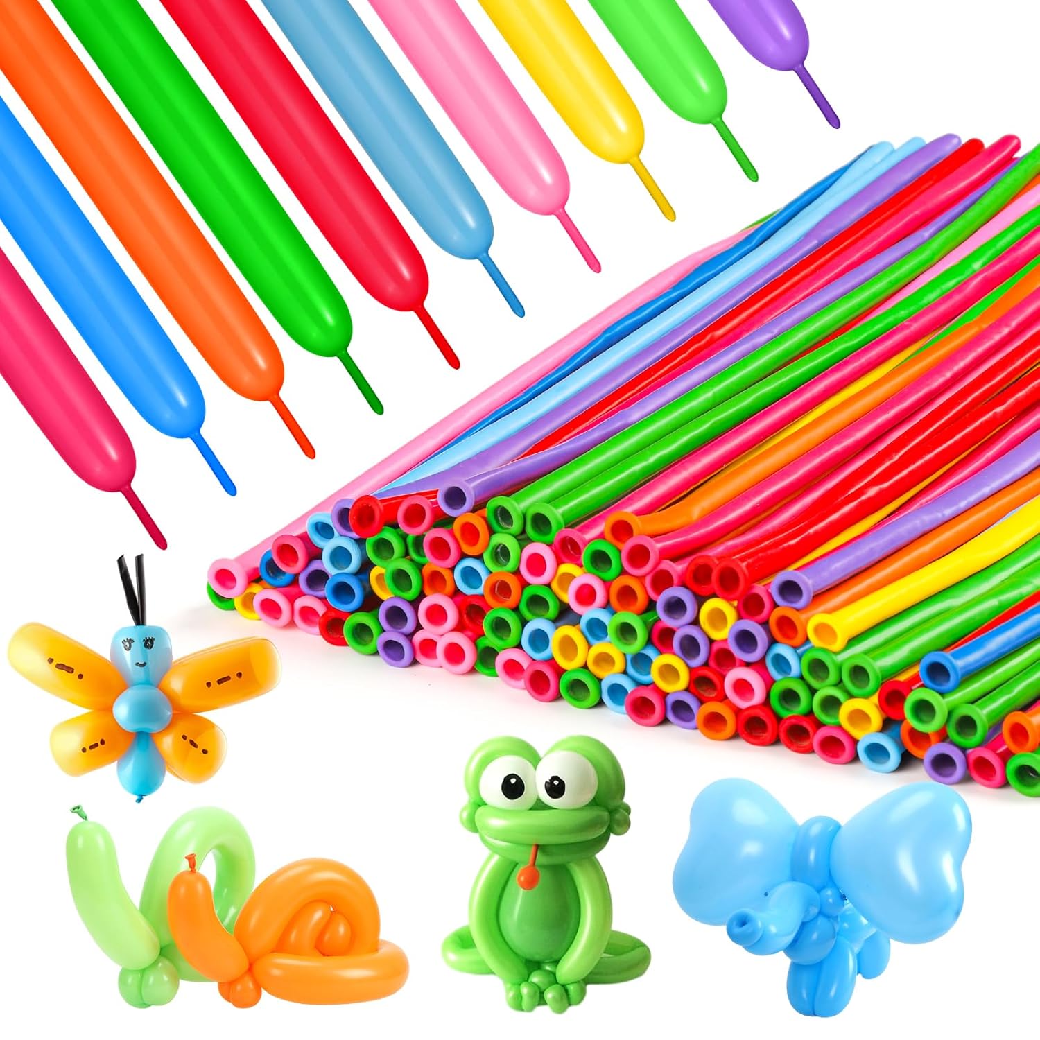260 Long Balloons 400pcs Twisting Balloons 10 Assorted Colors for ...
