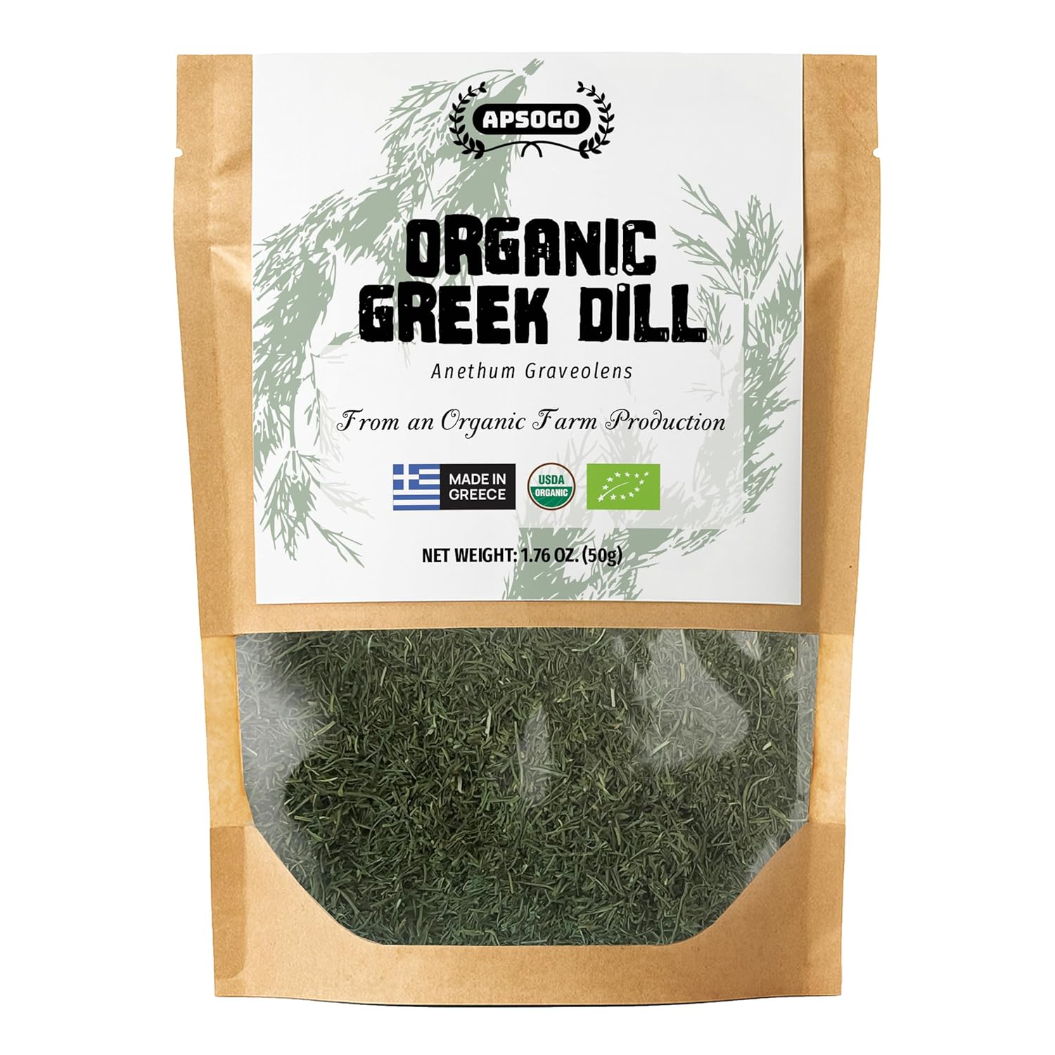 Amazon.com : APSOGO Organic Dried Dill Weed (Anethum Graveolens ...
